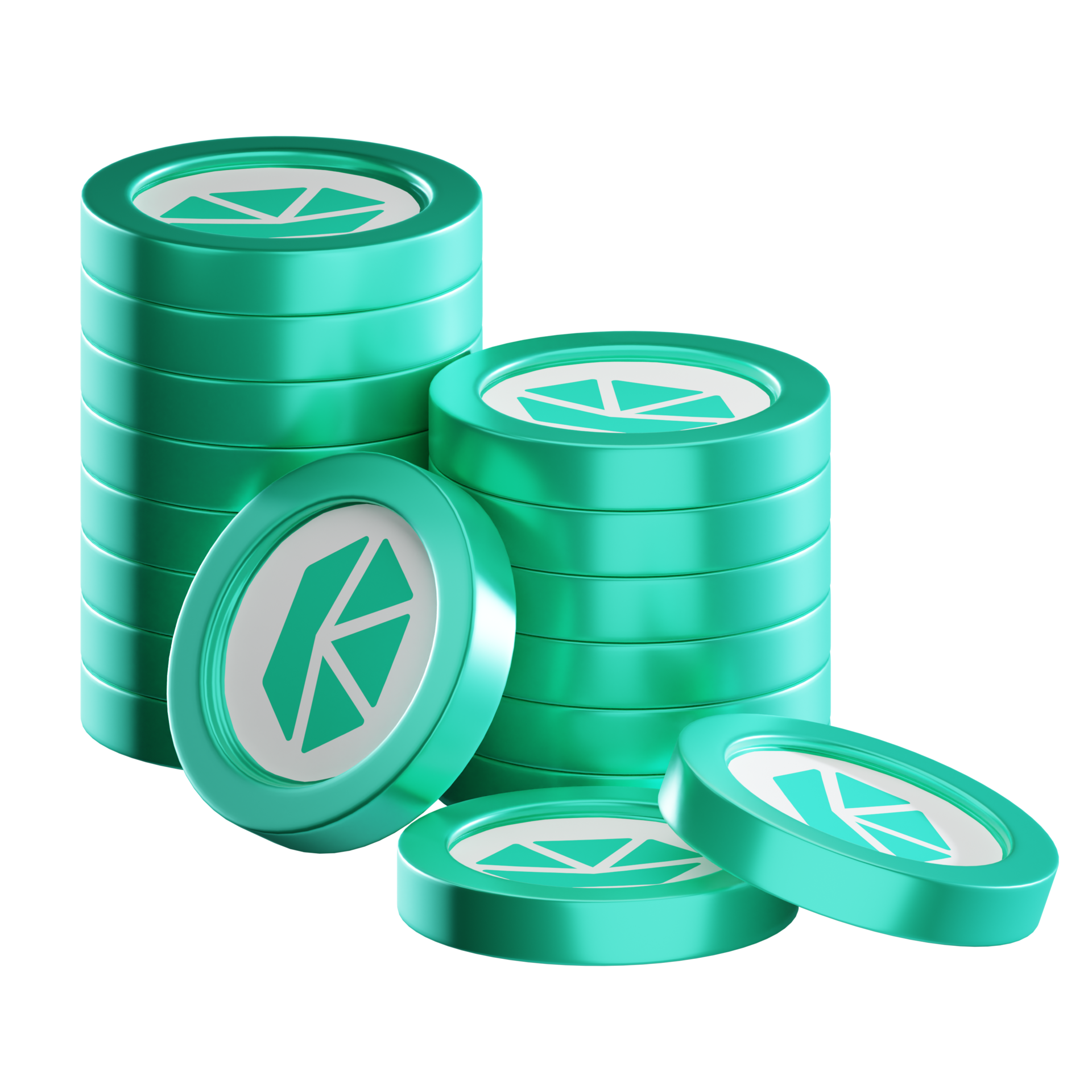Kyber Network Crystal v2 KNC coin stacks cryptocurrency. 3D render ... Kyber Network Crystal v2 KNC coin stacks cryptocurrency. 3D render ...