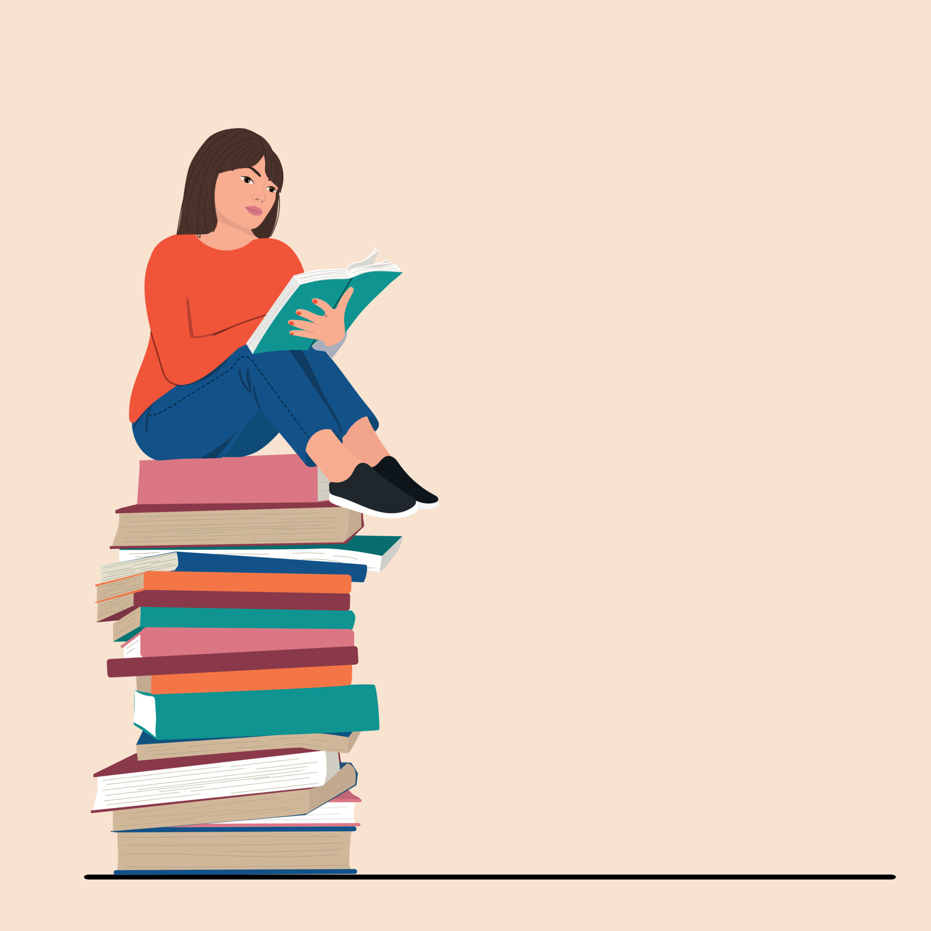 mujer leyendo libro. 21628688 Vector en Vecteezy mujer leyendo libro. 21628688 Vector en Vecteezy