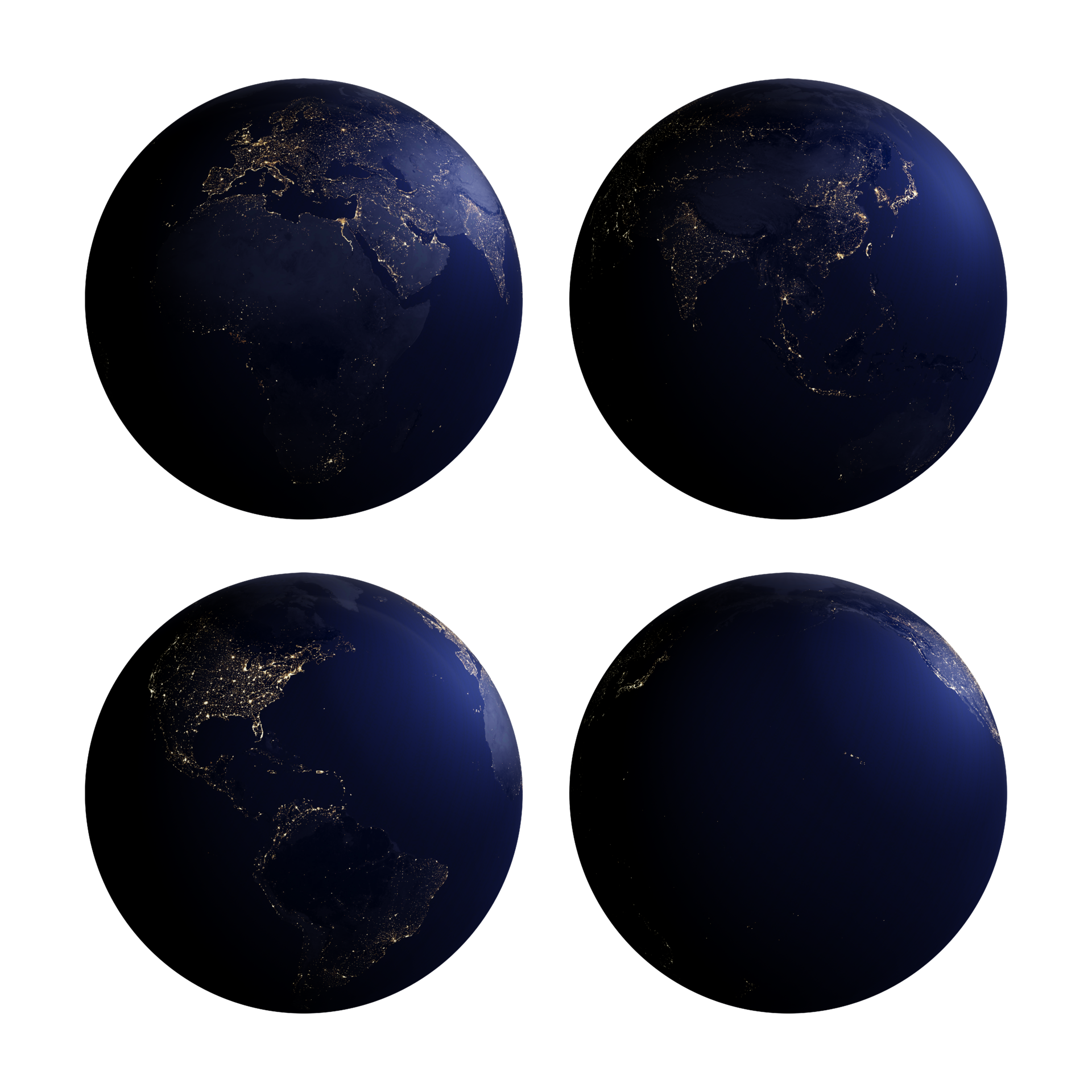3d representación planeta tierra noche lado solar sistema universo 21630011 PNG