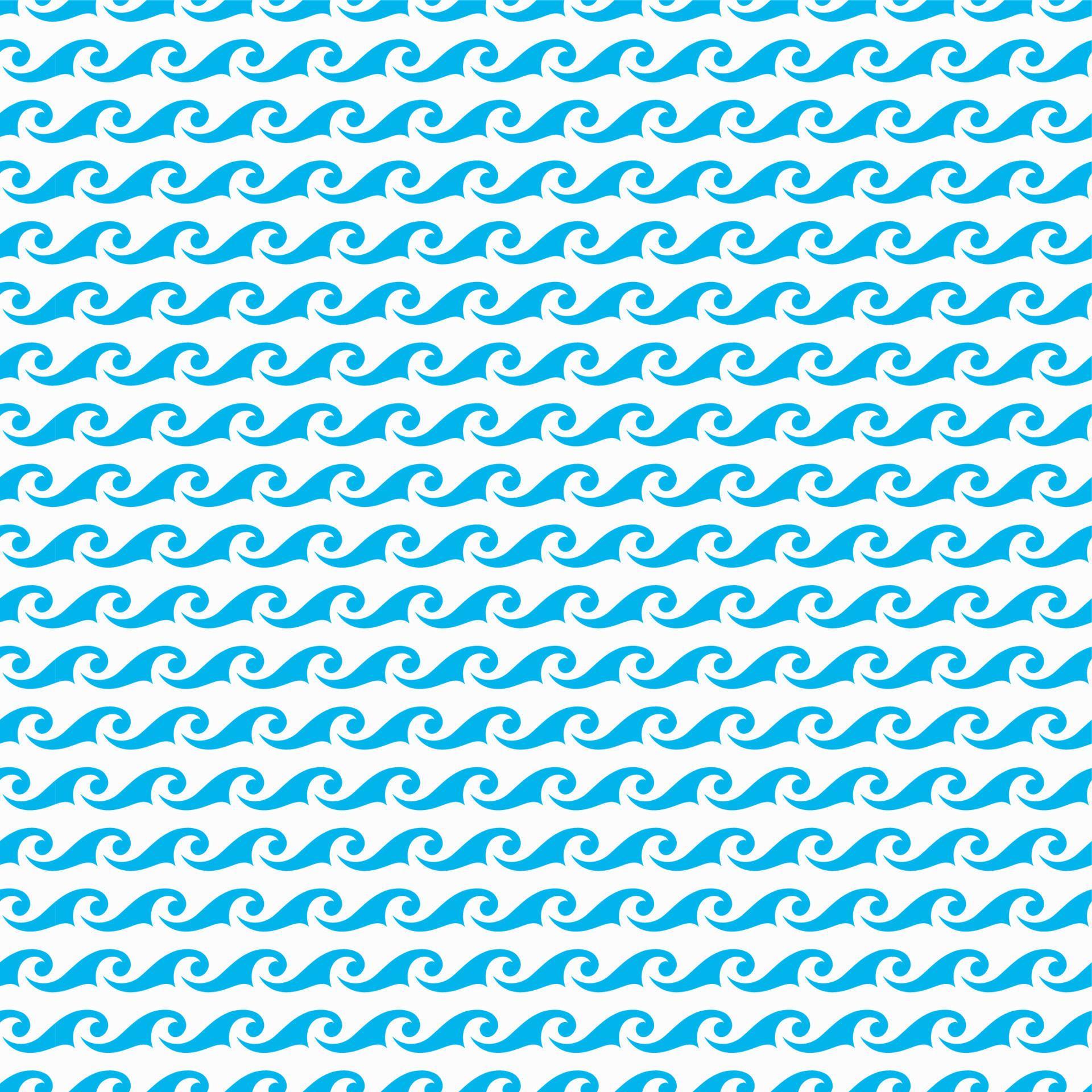 Sea, ocean blue waves seamless pattern background 21630199 Vector Art ...