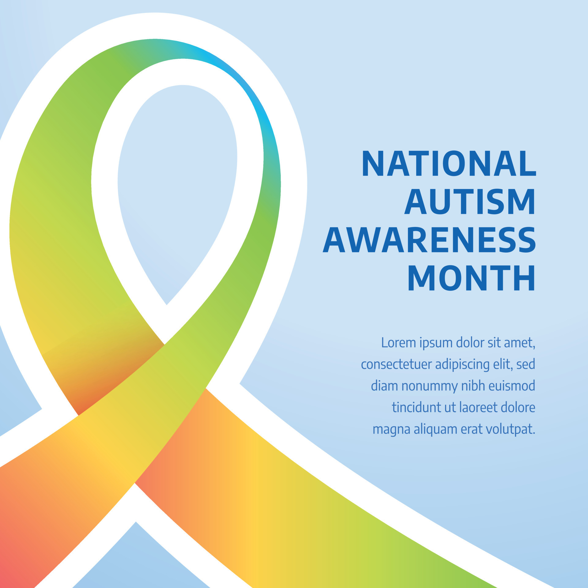 vector graphic of national autism awareness month good for national ... vector graphic of national autism awareness month good for national ...