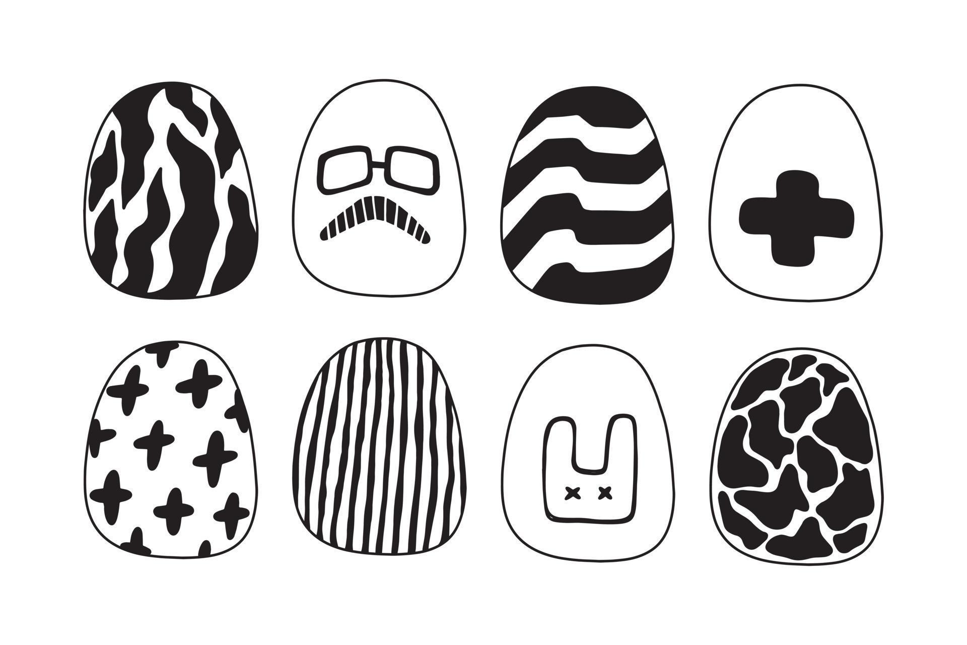 Set easter eggs 21630924 Vector Art at Vecteezy Set easter eggs 21630924 Vector Art at Vecteezy