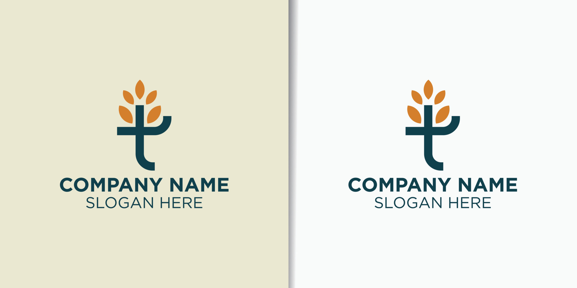 letter t and tree logo design vector, nature logo template 21631003 ...
