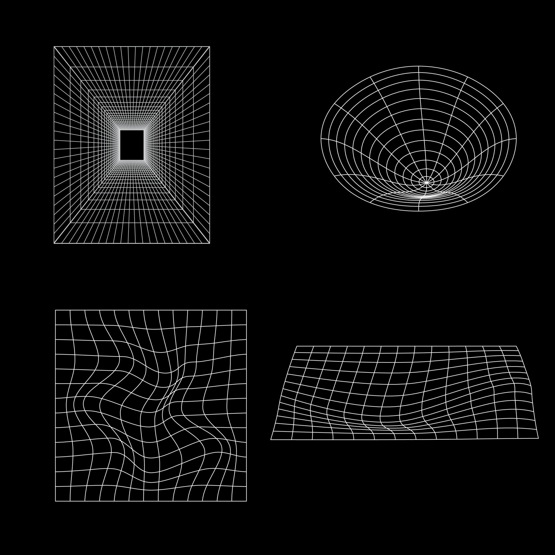 3d Wireframe Shape Cyber Neo Futuristic Grids 3d Mesh Objects And