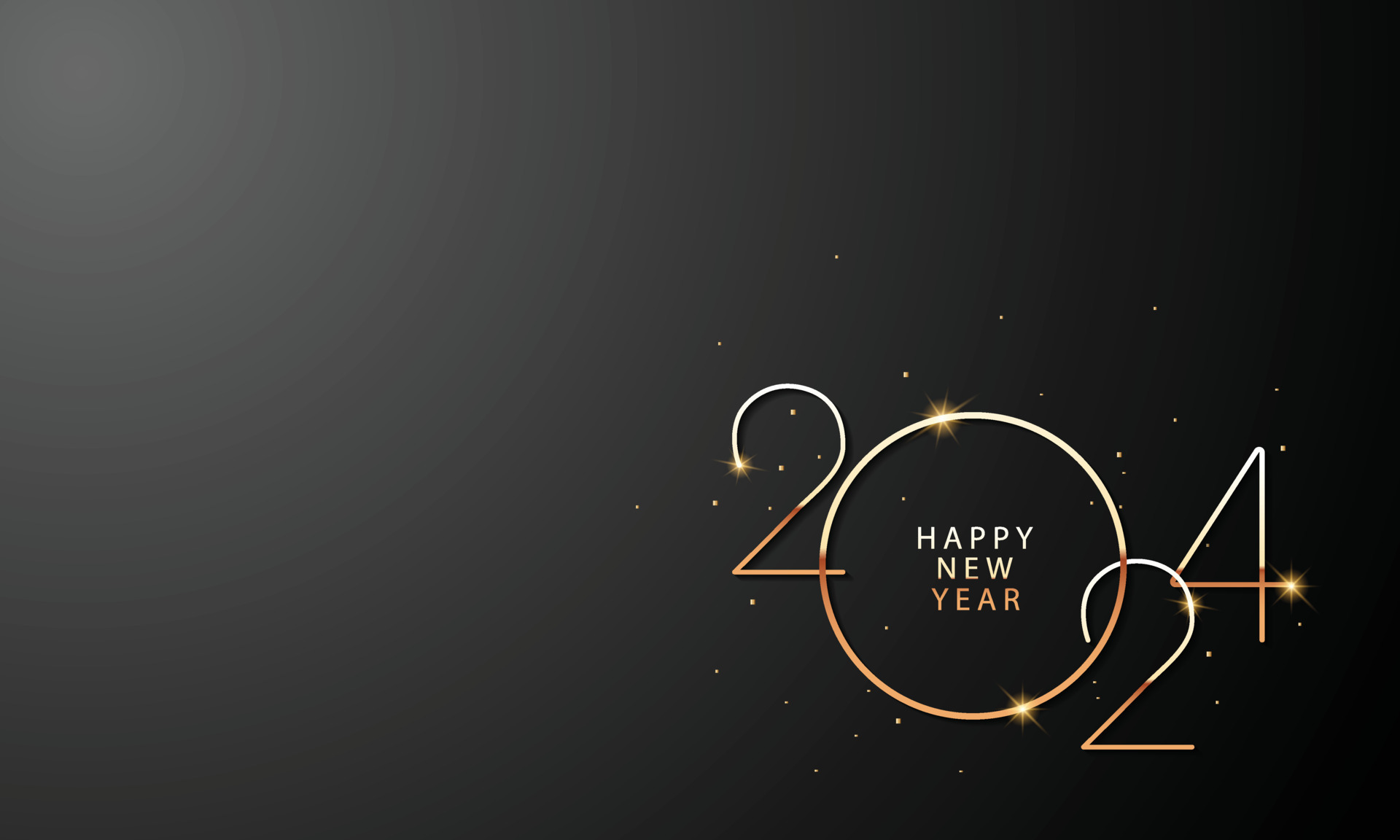 2024 Happy New Year Background Design. Greeting Card, Banner, Poster ...