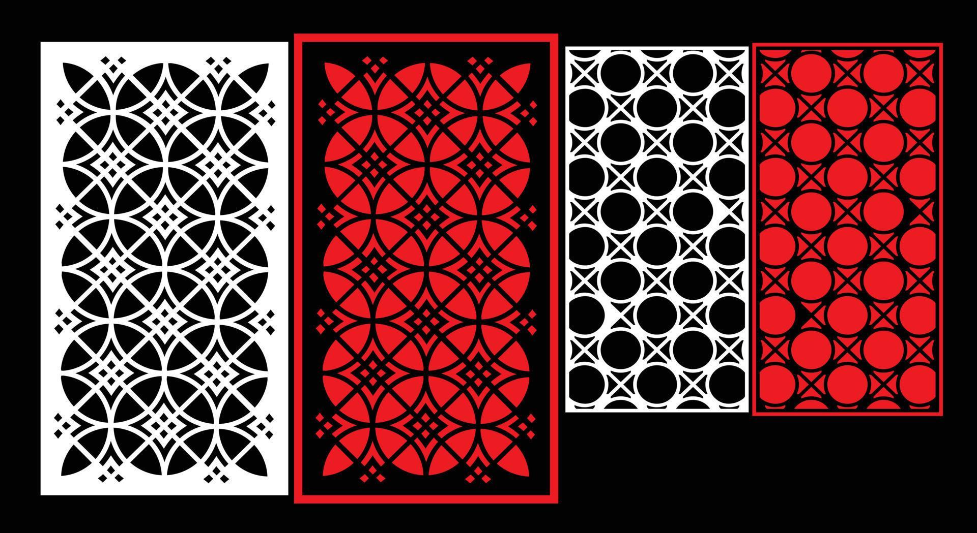Decorative wall panel set chinese mdf cnc router laser cutting pattern design for mdf wood ...