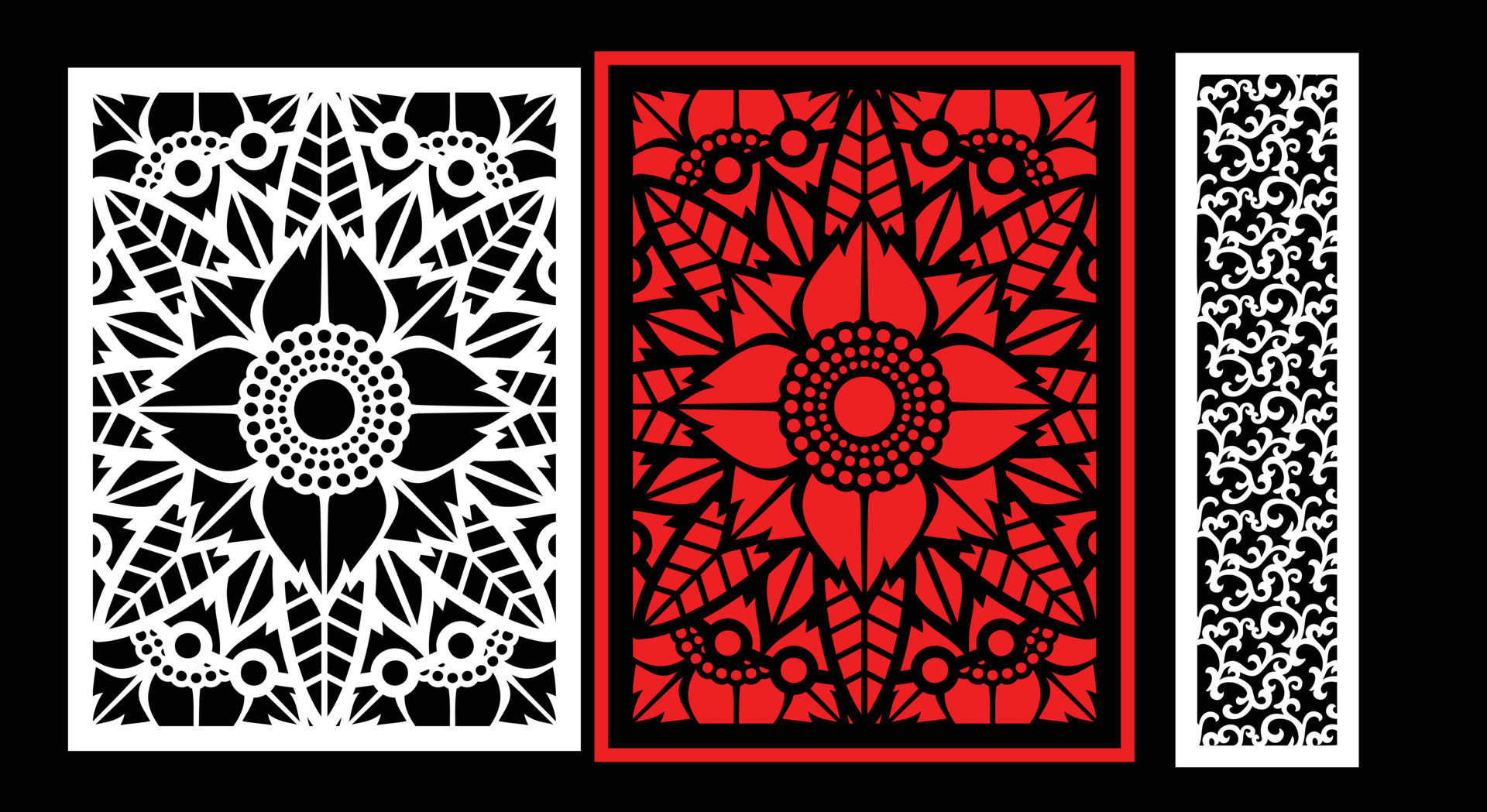 Decorative Wall Panel Set Chinese Mdf Cnc Router Laser Cutting Pattern Design For Mdf Wood