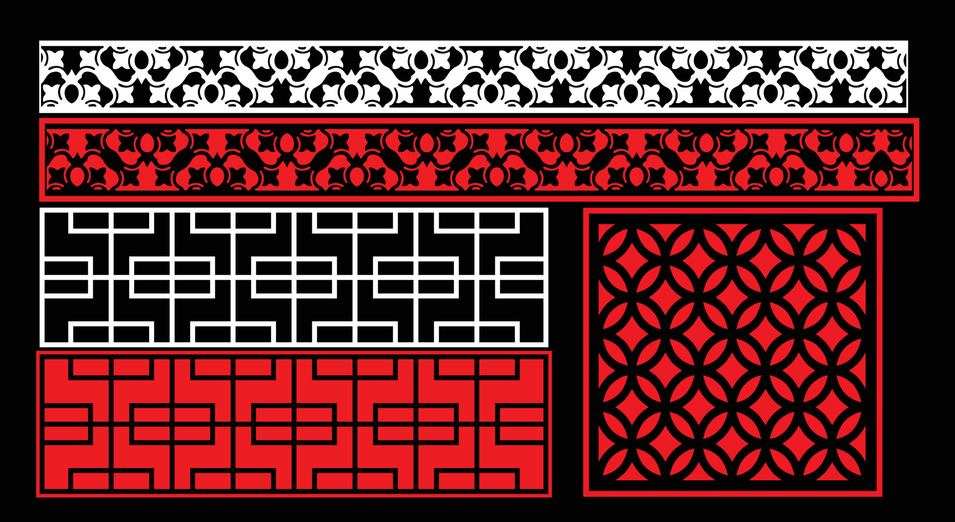 Decorative Wall Panel Set Chinese Mdf Cnc Router Laser Cutting Pattern Design For Mdf Wood