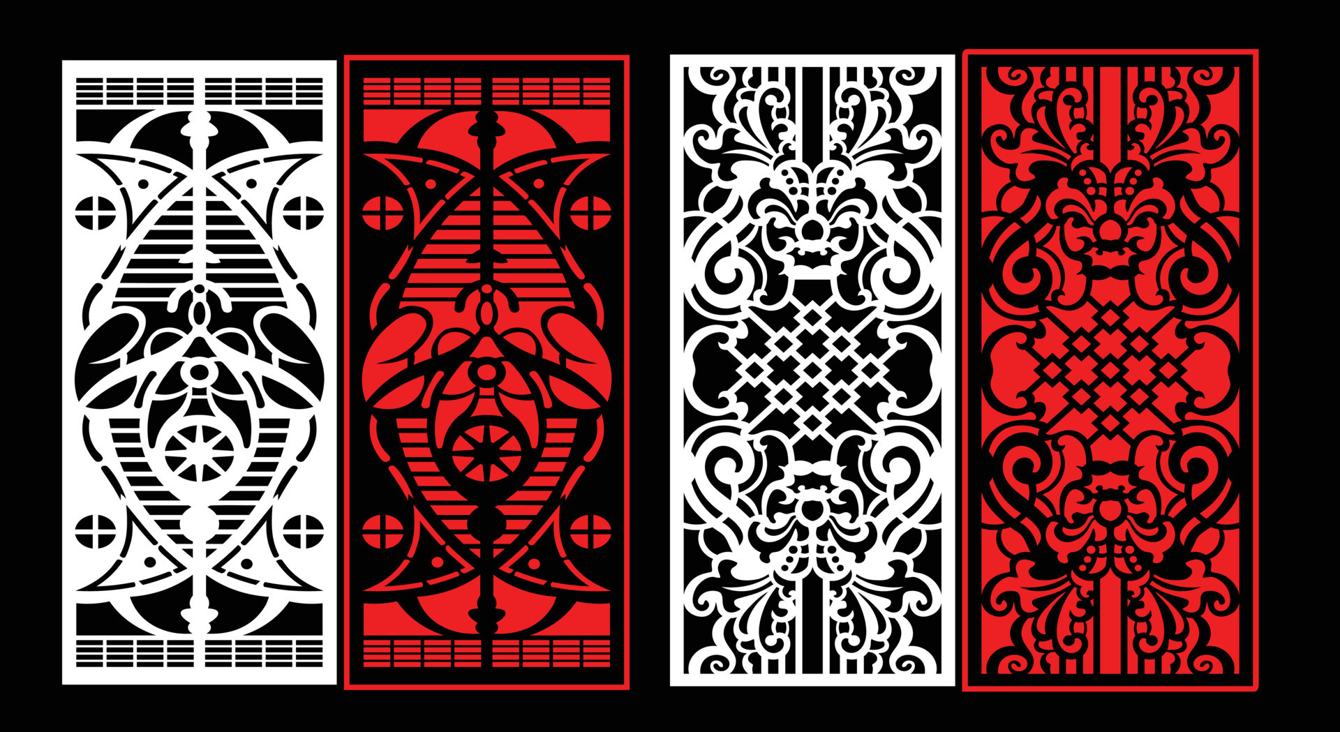 Decorative Wall Panel Set Chinese Mdf Cnc Router Laser Cutting Pattern