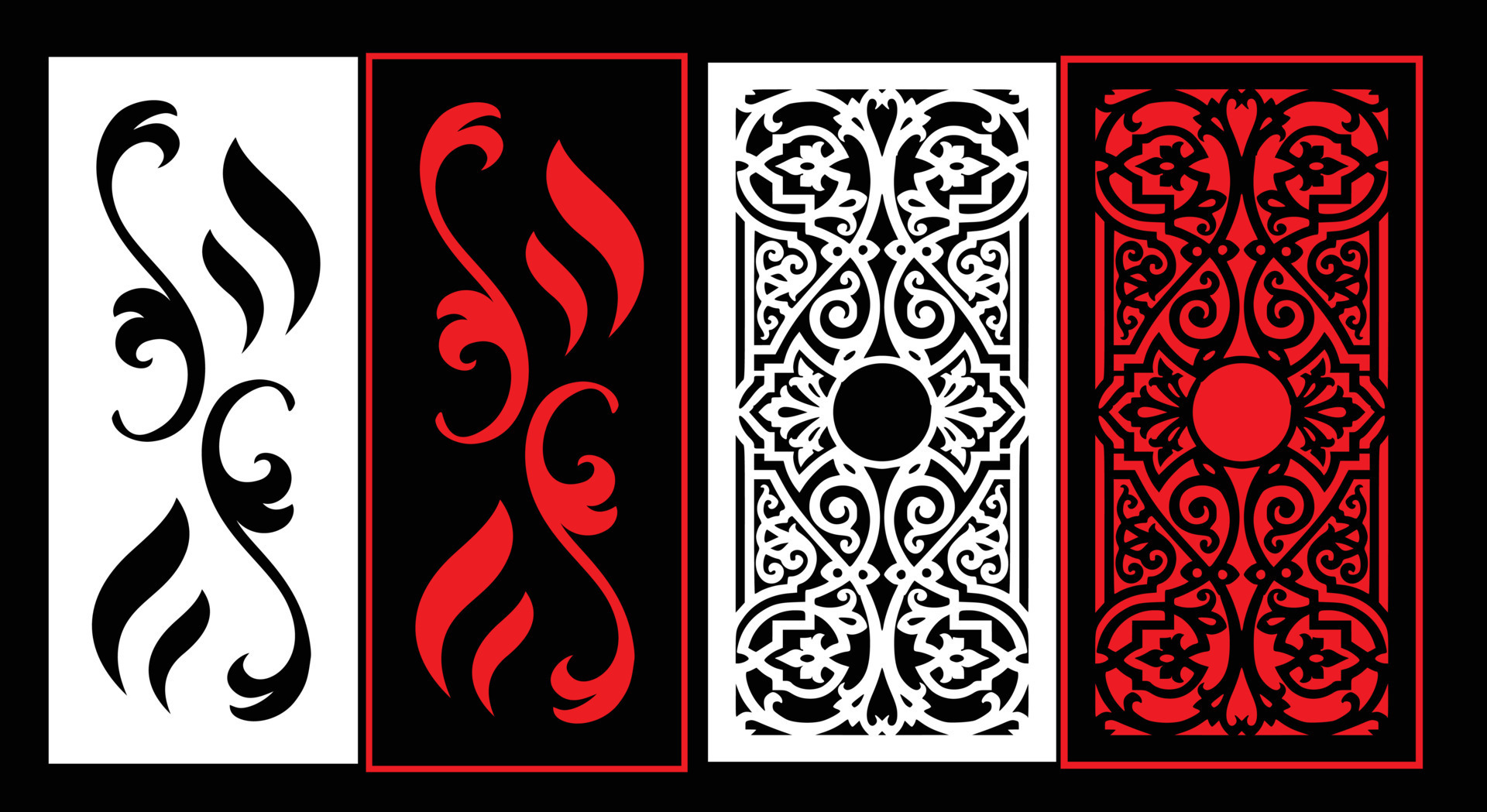 Decorative Wall Panel Set Chinese Mdf Cnc Router Laser Cutting Pattern Design For Mdf Wood