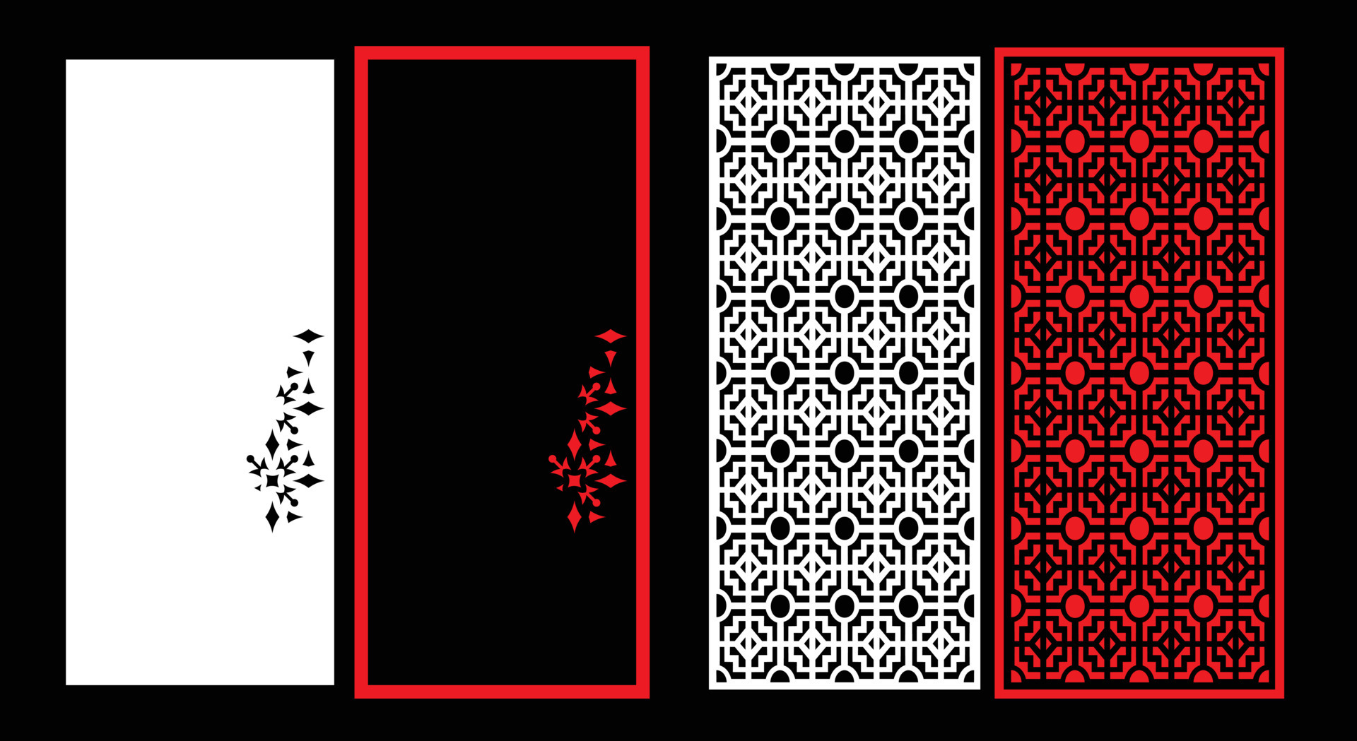 Decorative Wall Panel Set Chinese Mdf Cnc Router Laser Cutting Pattern Design For Mdf Wood