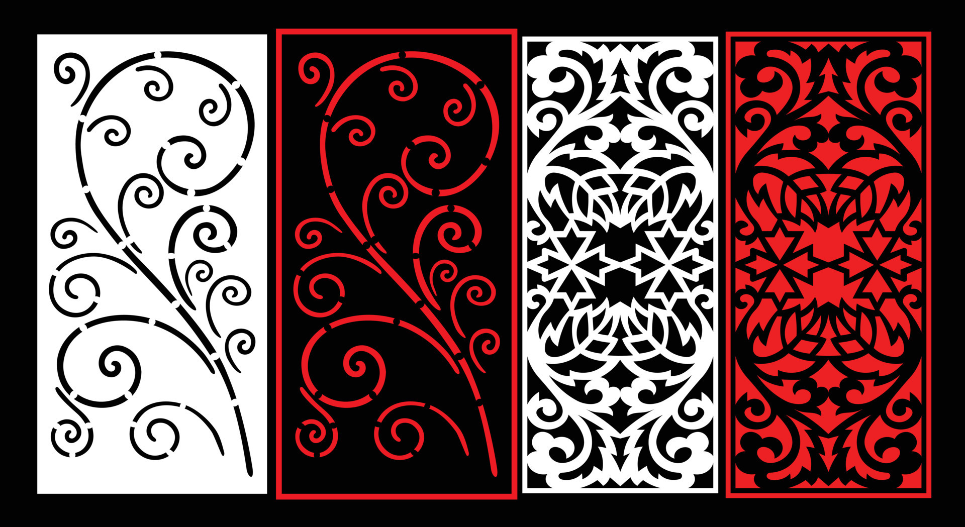 Decorative Wall Panel Set Chinese Mdf Cnc Router Laser Cutting Pattern Design For Mdf Wood
