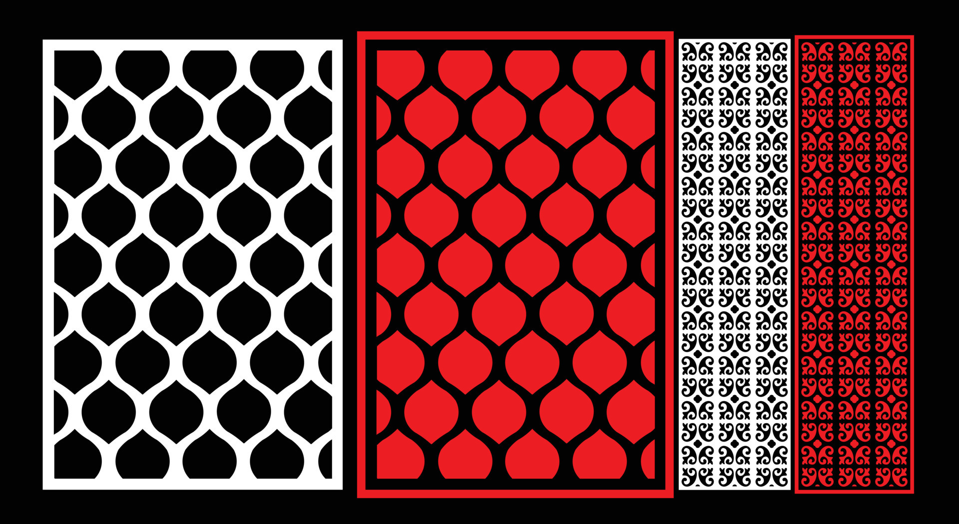 Decorative Wall Panel Set Chinese Mdf Cnc Router Laser Cutting Pattern Design For Mdf Wood