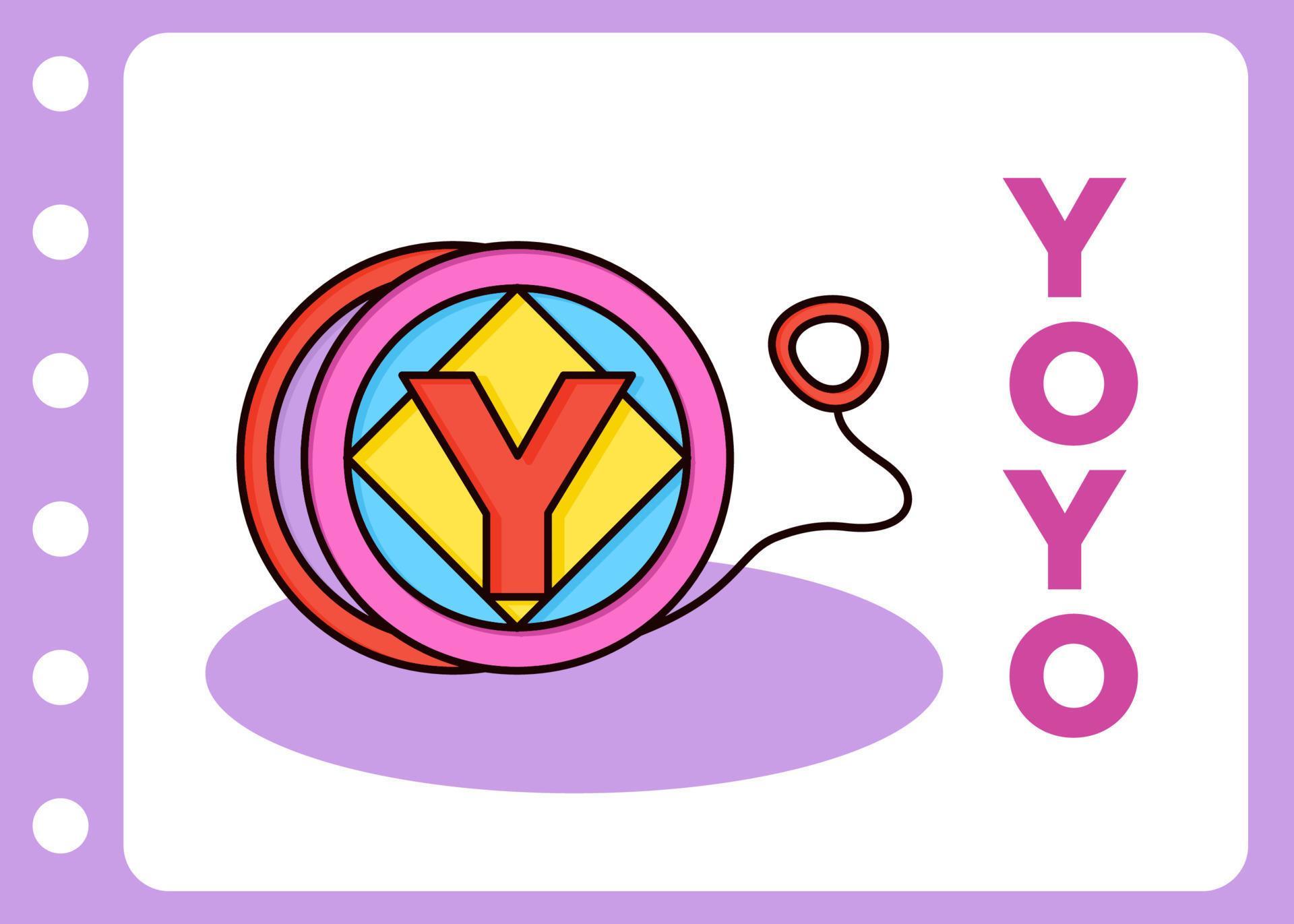 yo-yo toy cartoon free vector 21639731 Vector Art at Vecteezy