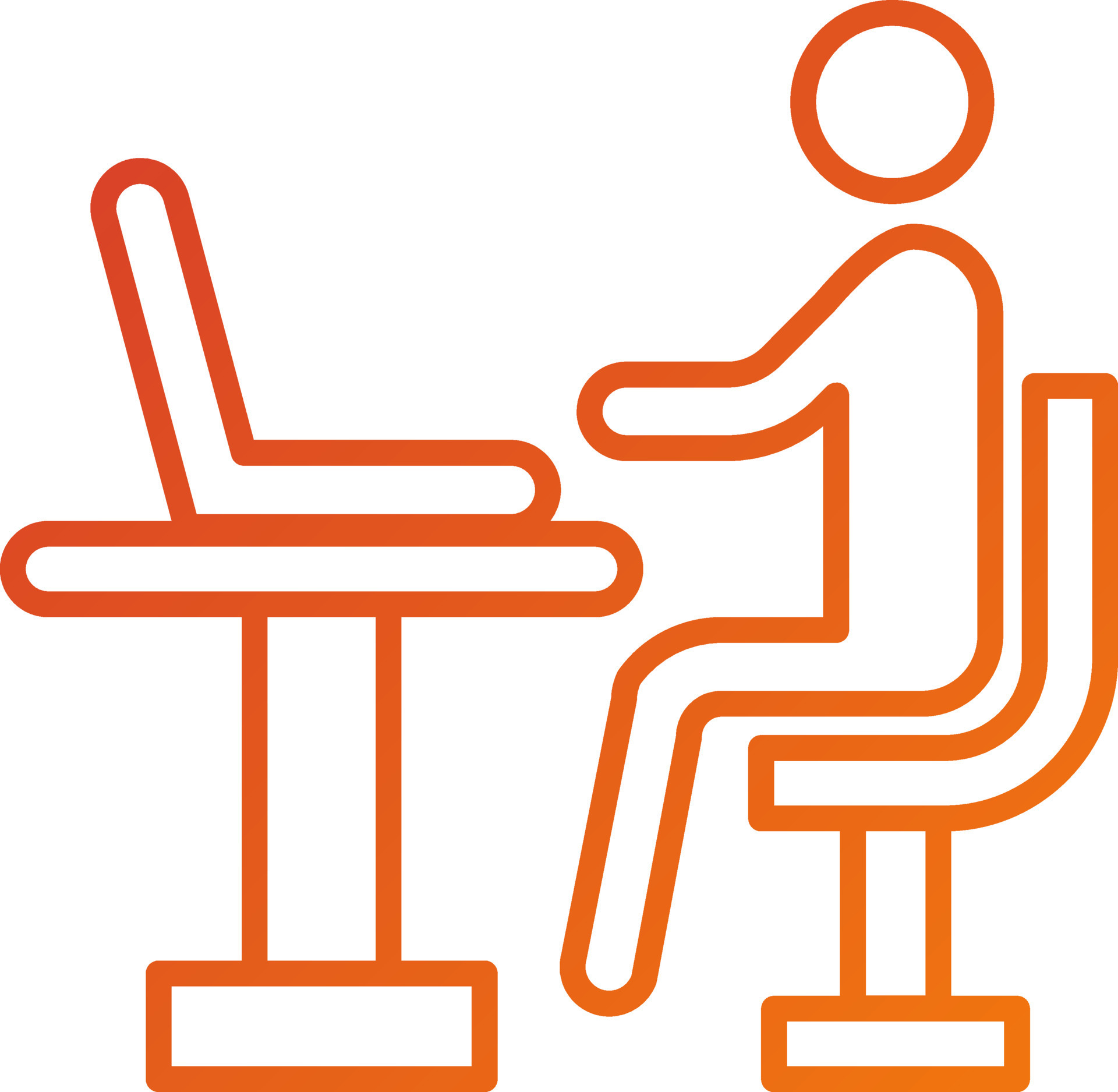 Working on Computer Icon Style 21641402 Vector Art at Vecteezy