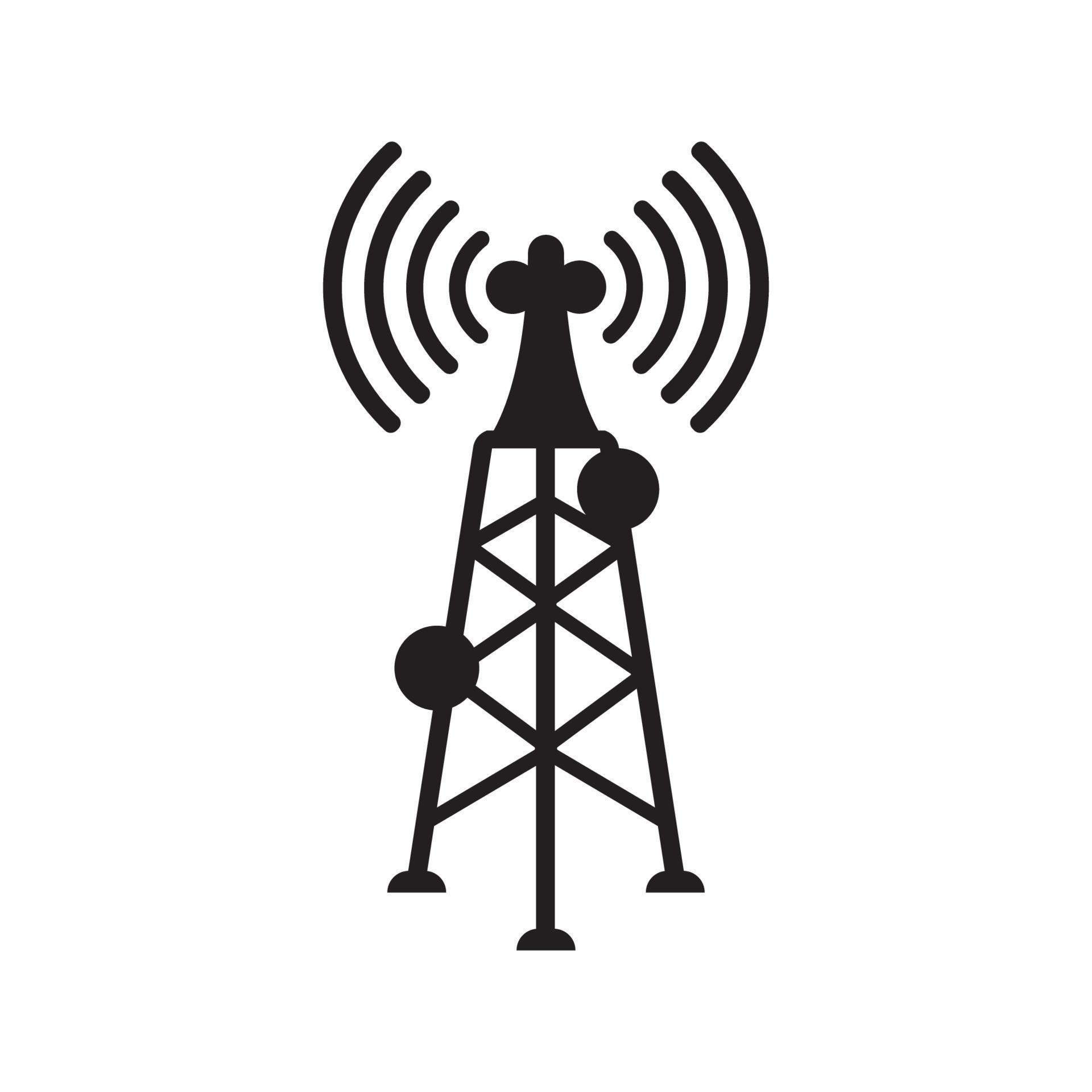 Transmitting tower,satellite signal icon symbol,vector illustration design template 21642619 ...