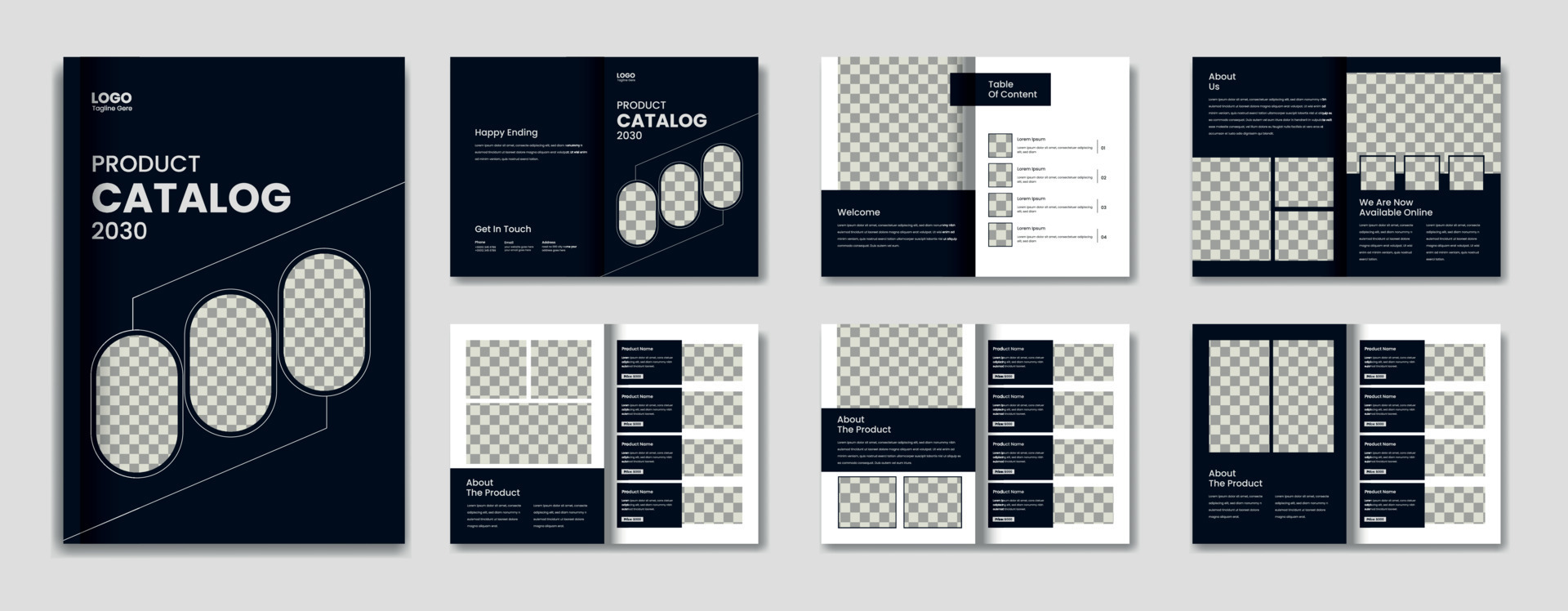 Minimalist product catalog design template, multipurpose product ... Minimalist product catalog design template, multipurpose product ...
