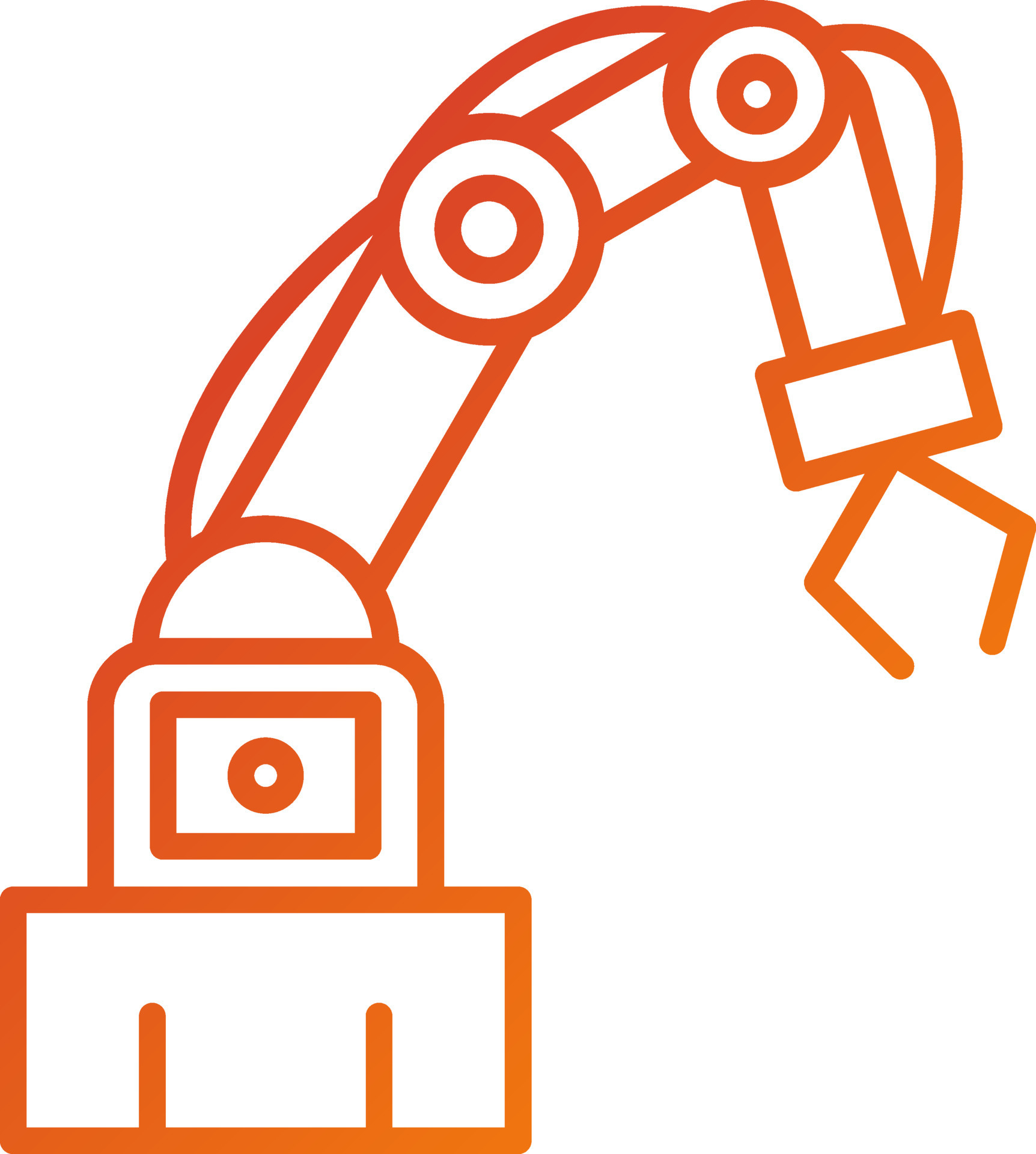 Industrial Robot Icon Style 21645448 Vector Art at Vecteezy