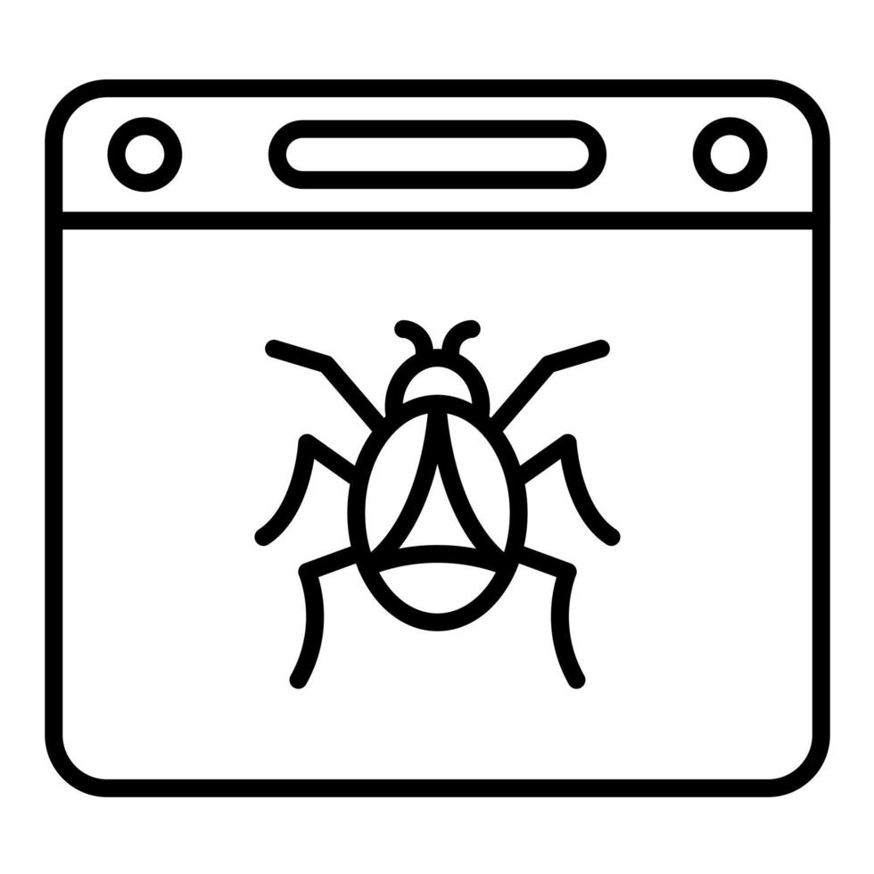 Website Bug Vector Icon 21648414 Vector Art At Vecteezy