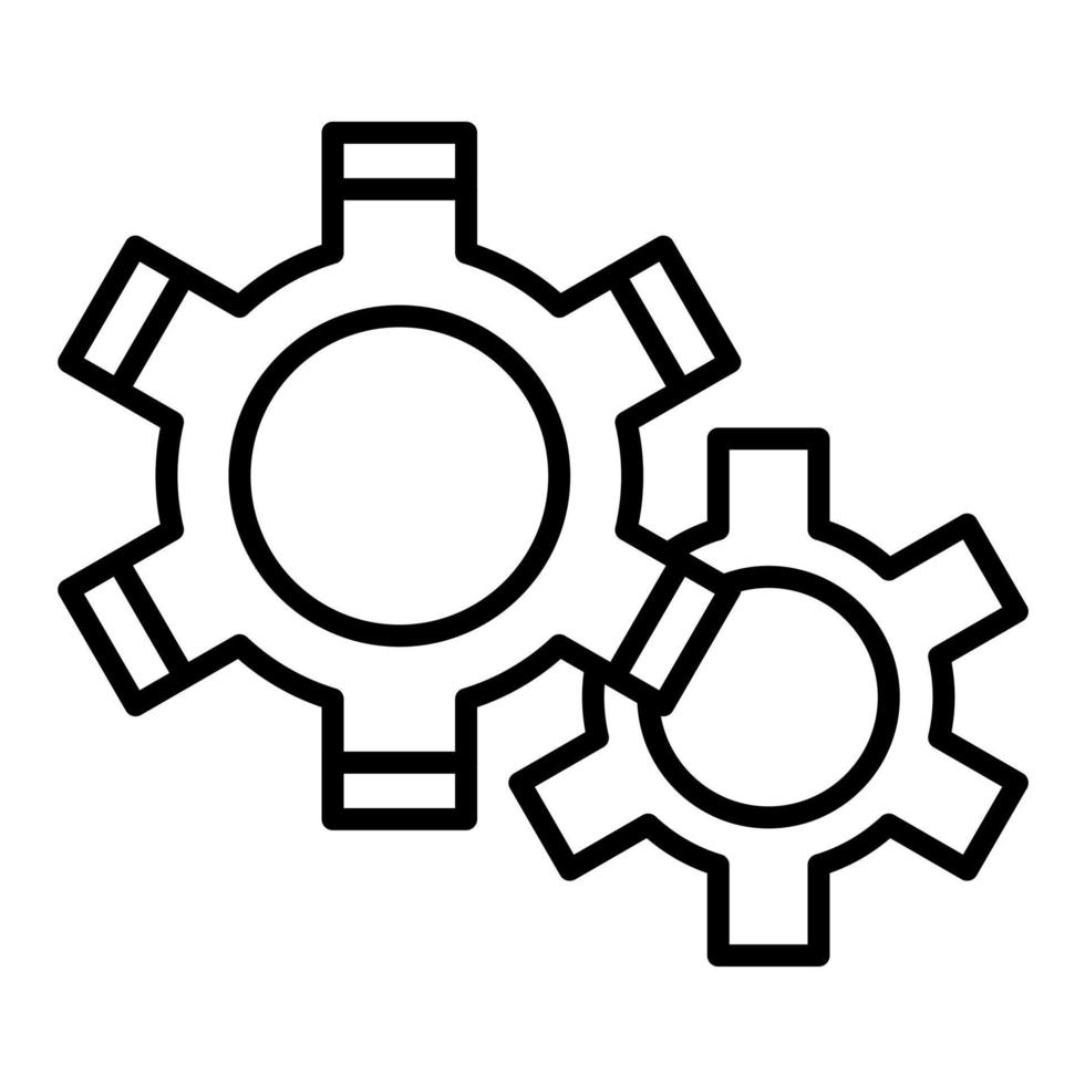 Gears vector icon 21648634 Vector Art at Vecteezy