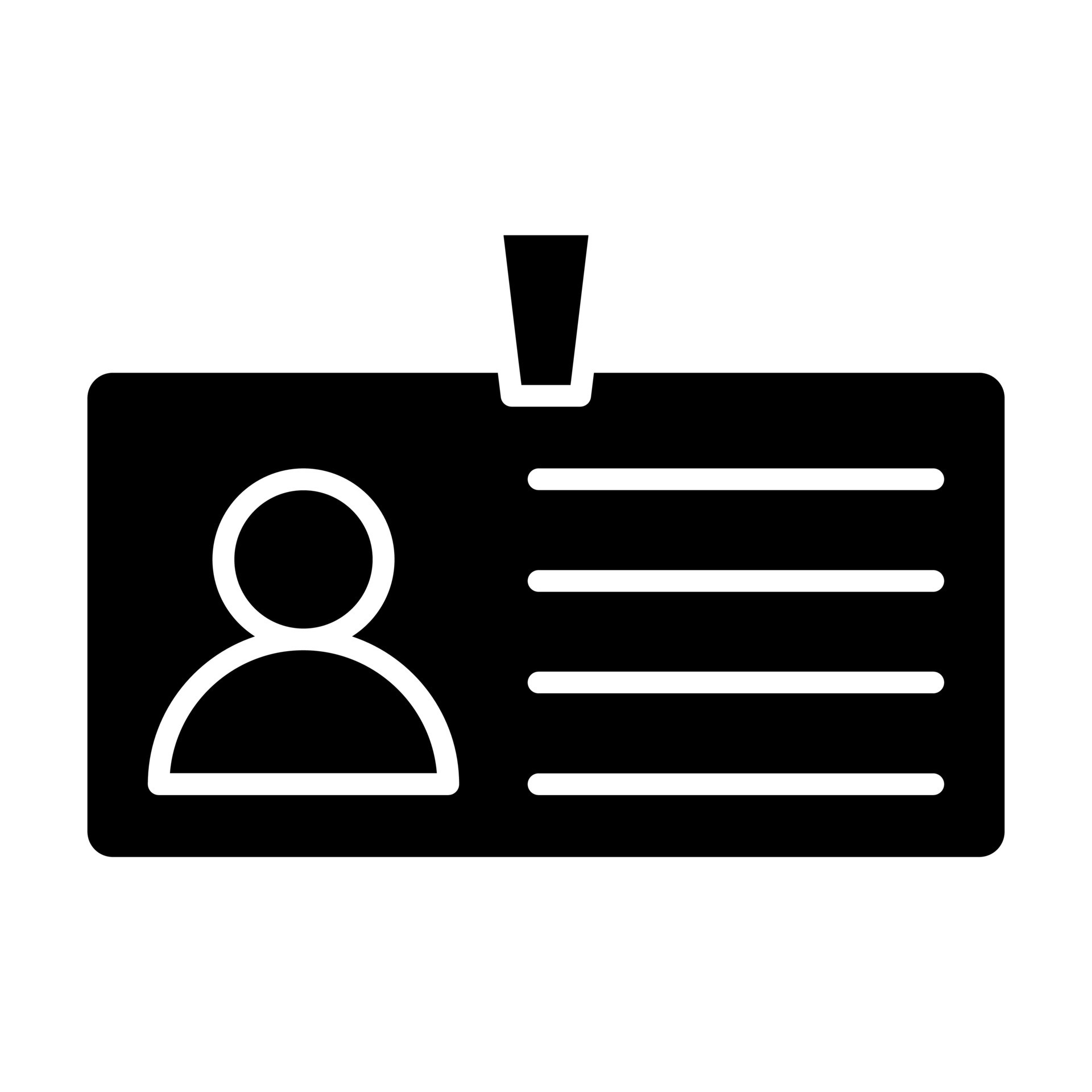 ID Card vector icon 21649658 Vector Art at Vecteezy