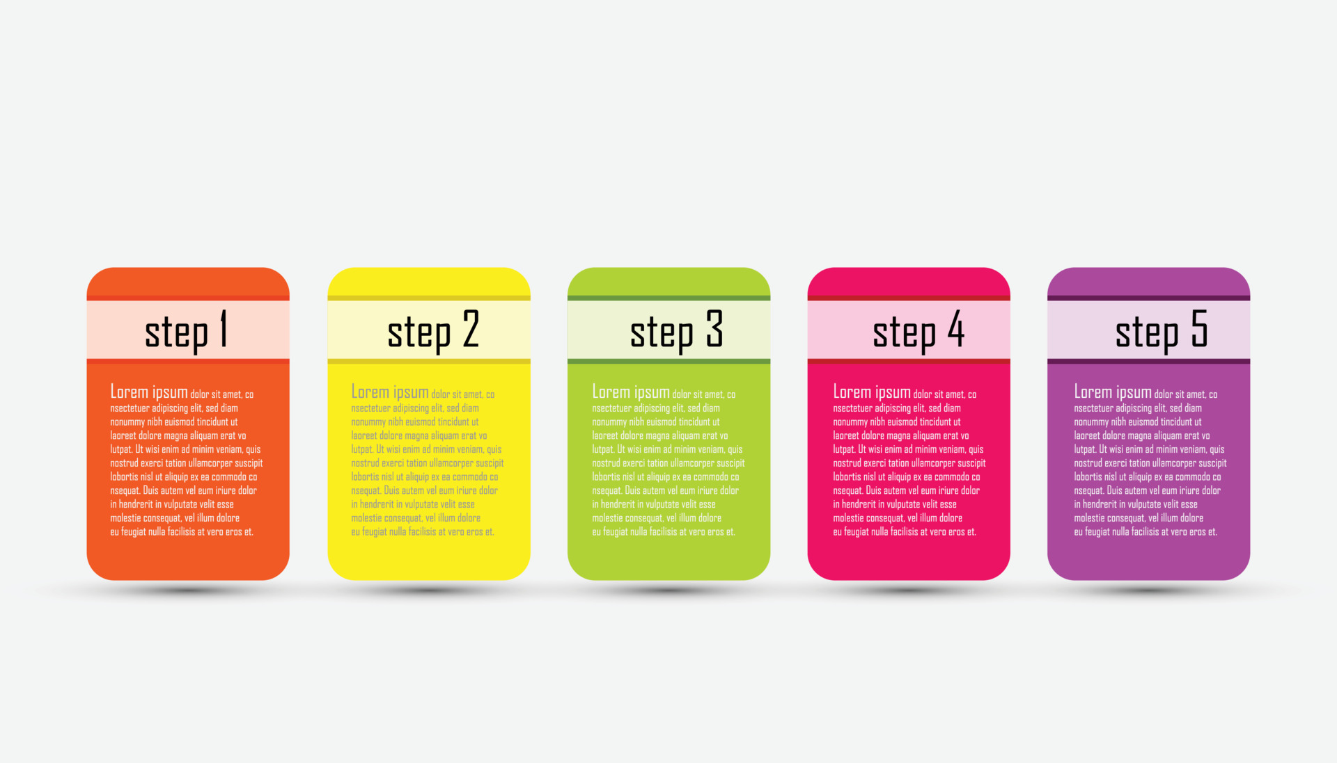 Infographic template step guide for business information presentation ...