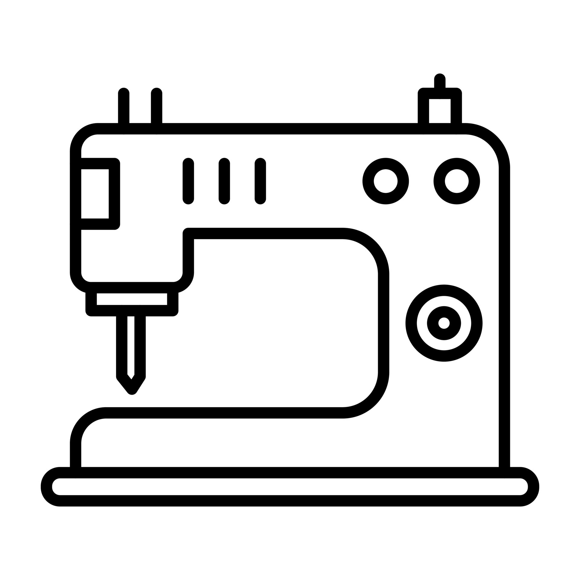 Sewing Machine Vector Icon 21651037 Vector Art At Vecteezy