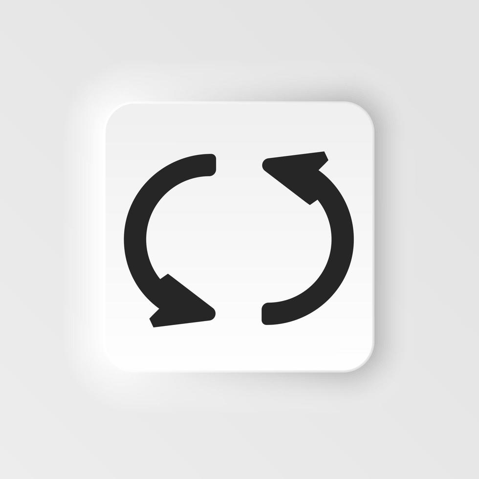 Loading Refresh Vector Icon Simple Element Neumorphic Style