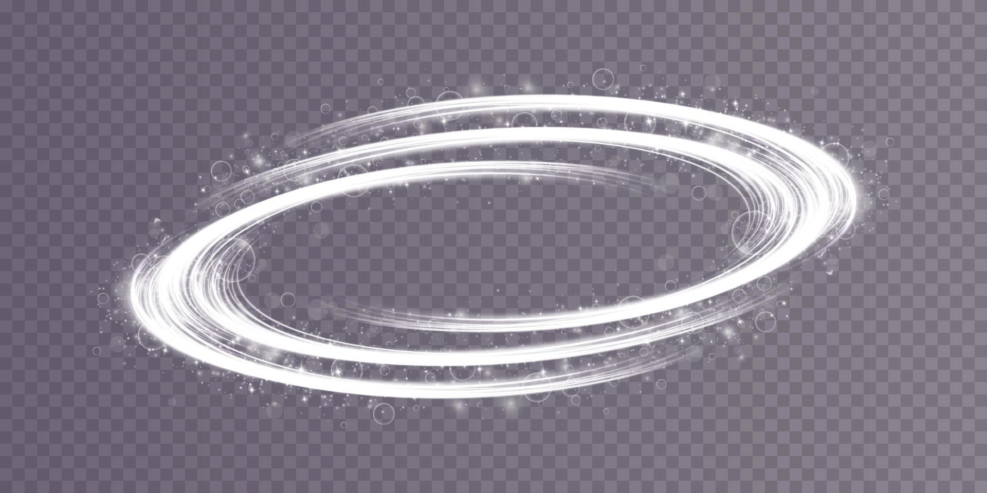 Magic Spiral With Sparkles White Light Effect Glitter Particles With Lines Swirl Effect