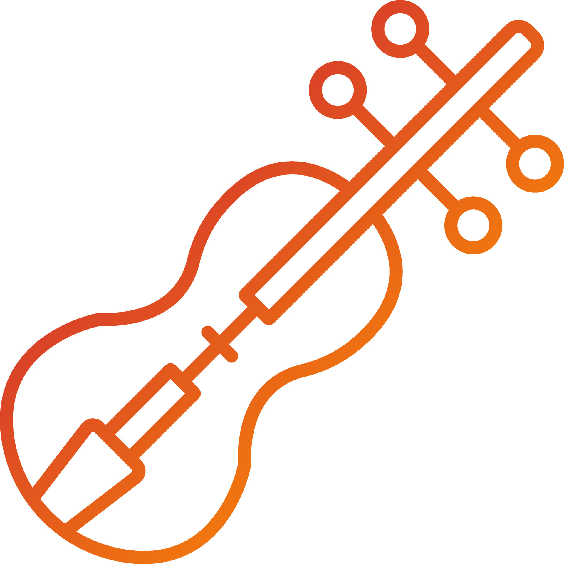 Violin Icon Style 21652727 Vector Art At Vecteezy