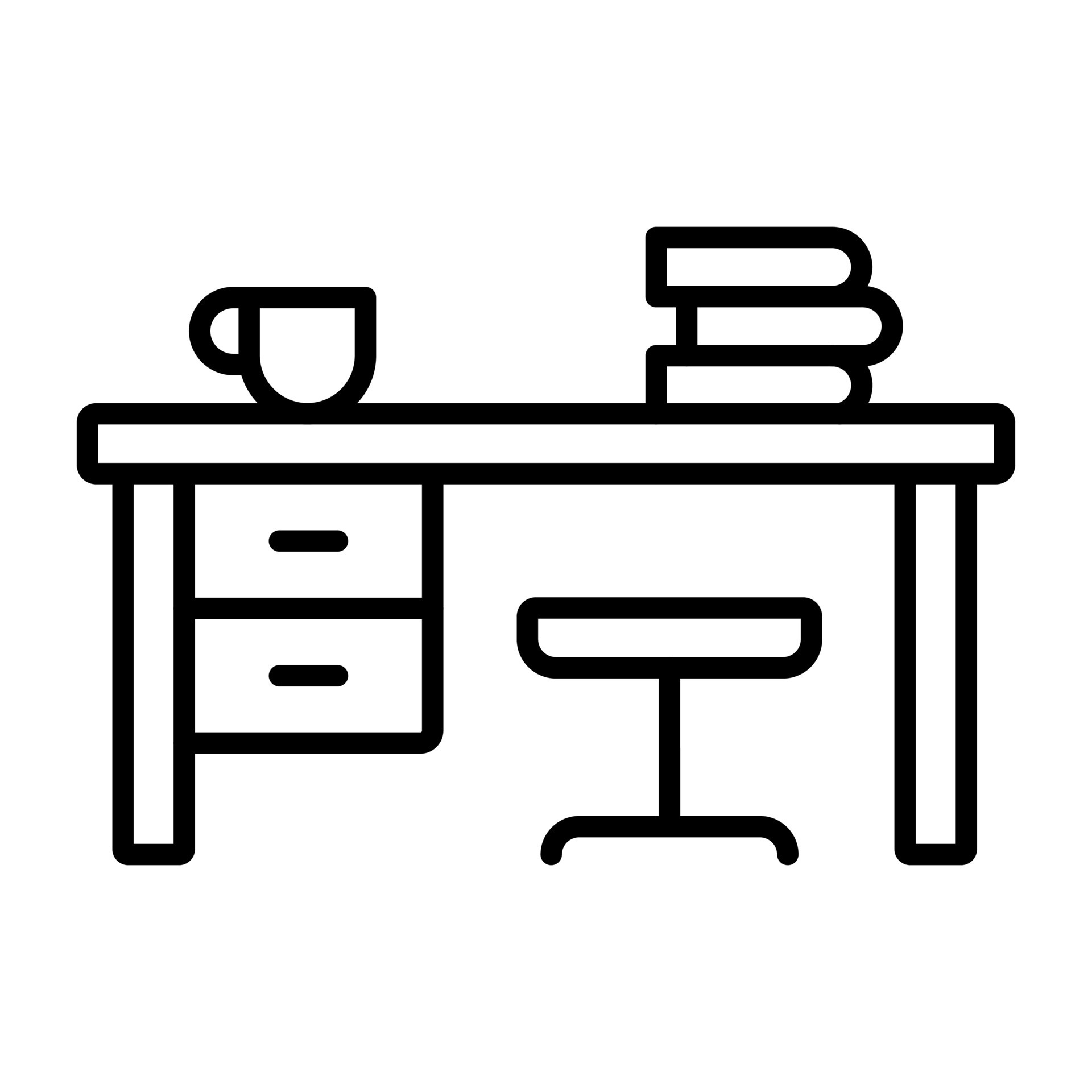 Study Table vector icon 21653230 Vector Art at Vecteezy