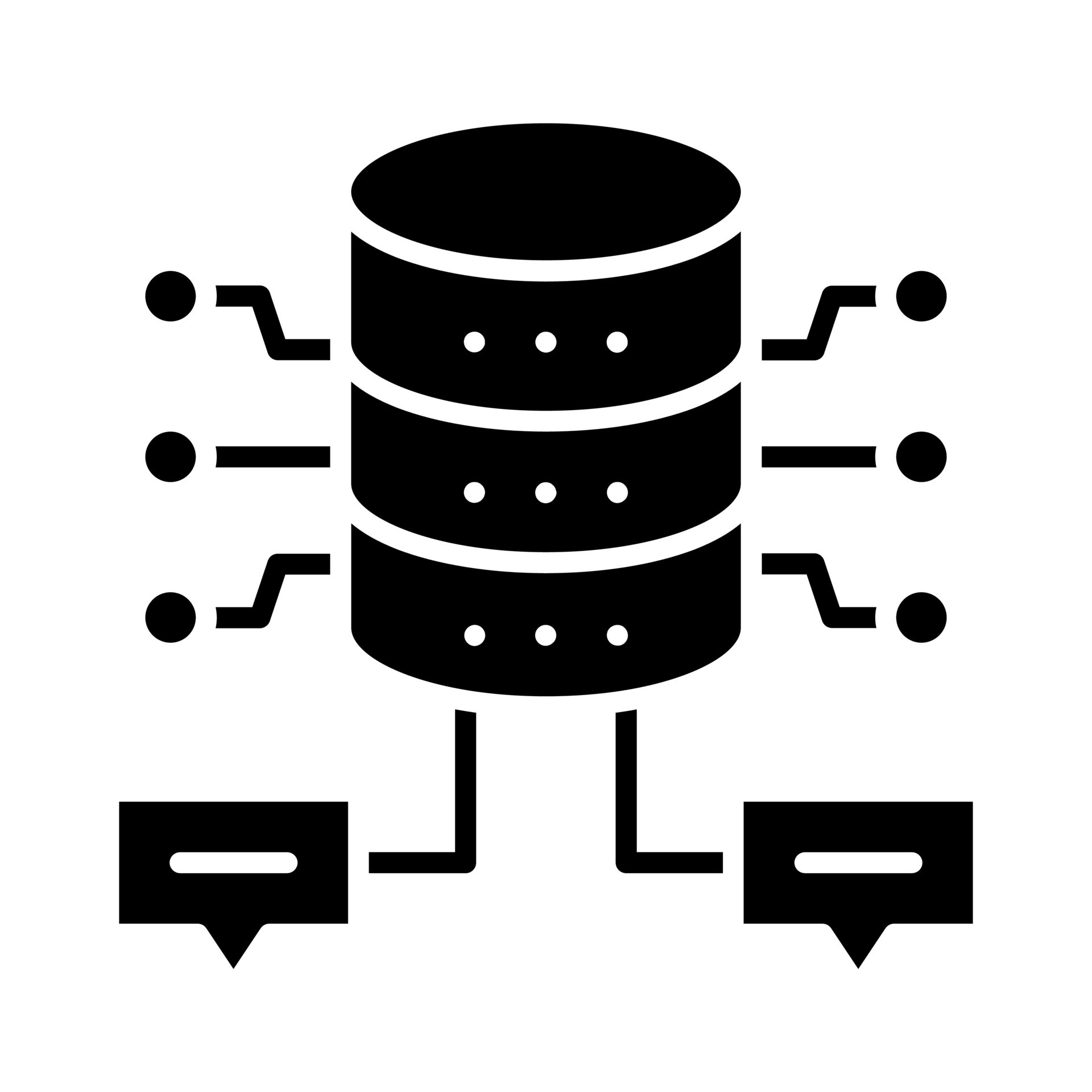 Database Chat vector icon 21653430 Vector Art at Vecteezy