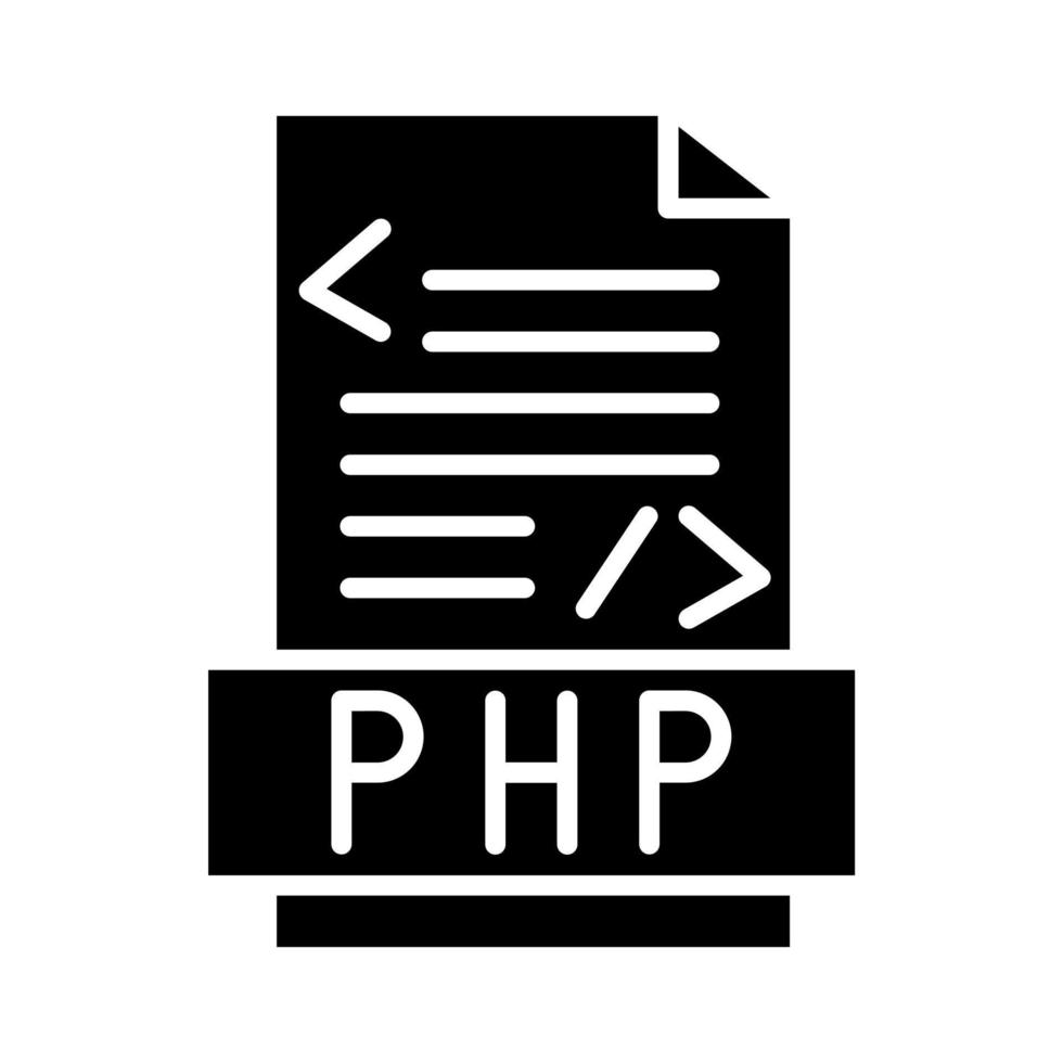 Php File Vector Icon 21653517 Vector Art At Vecteezy