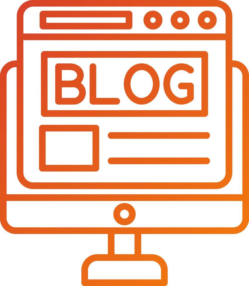 Blog Icon Style 21654541 Vector Art at Vecteezy