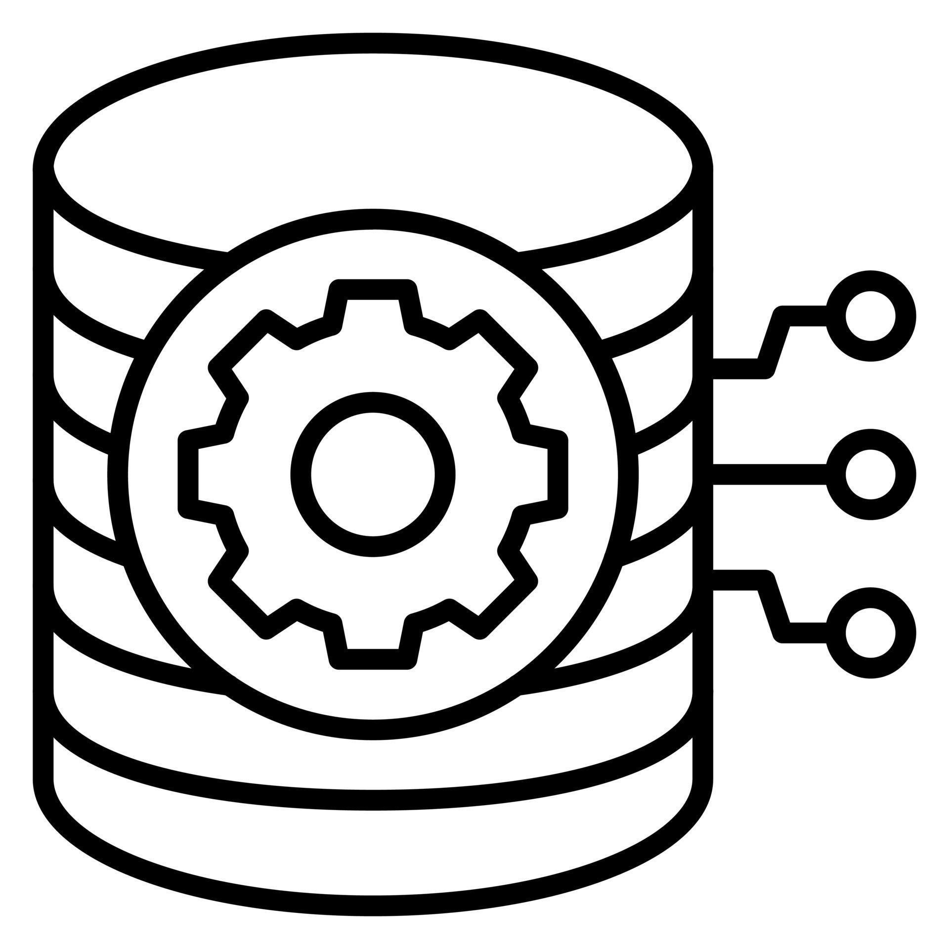 Database Settings vector icon 21655708 Vector Art at Vecteezy