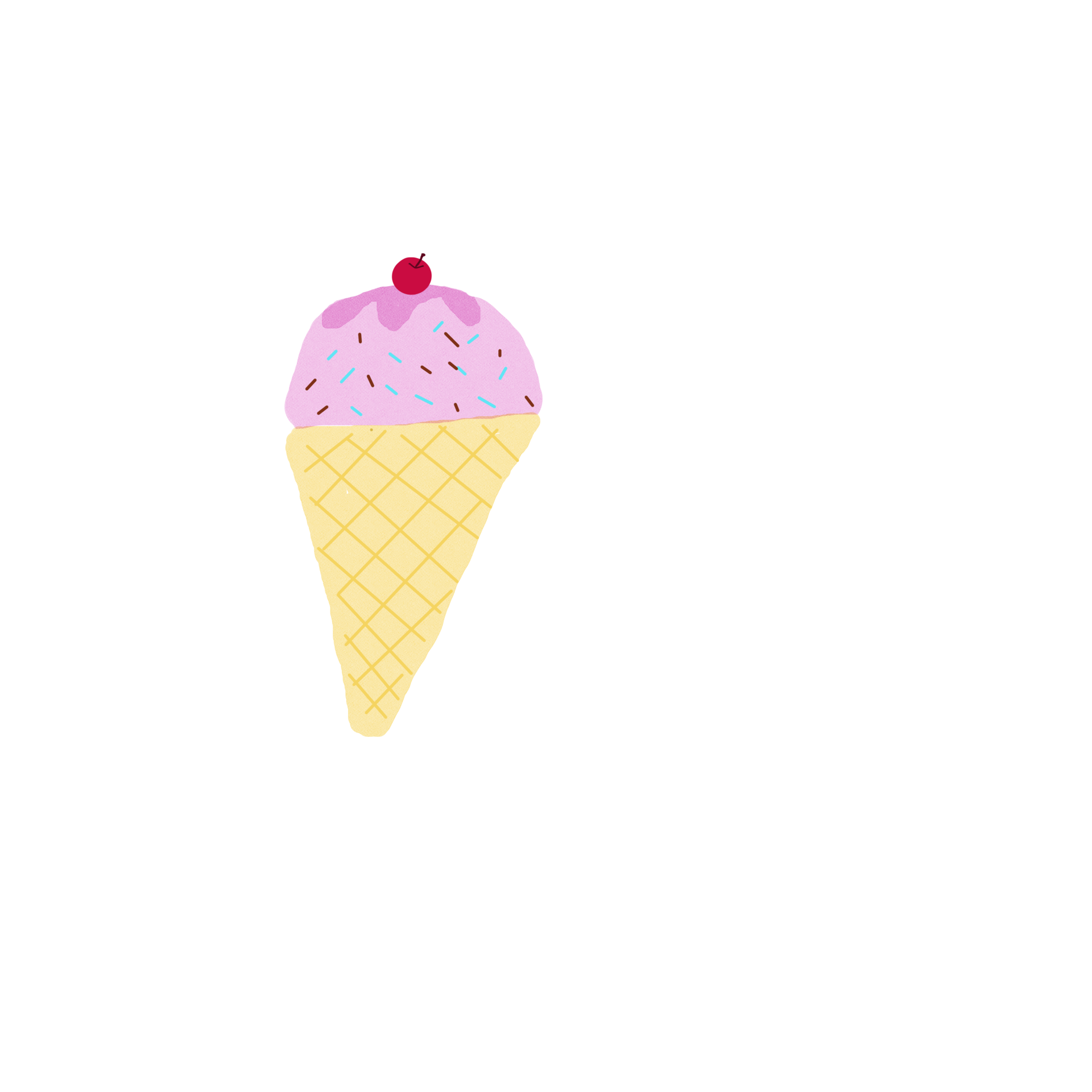 Sweet Strawberry Ice Cream Cone Png 21656055 Png