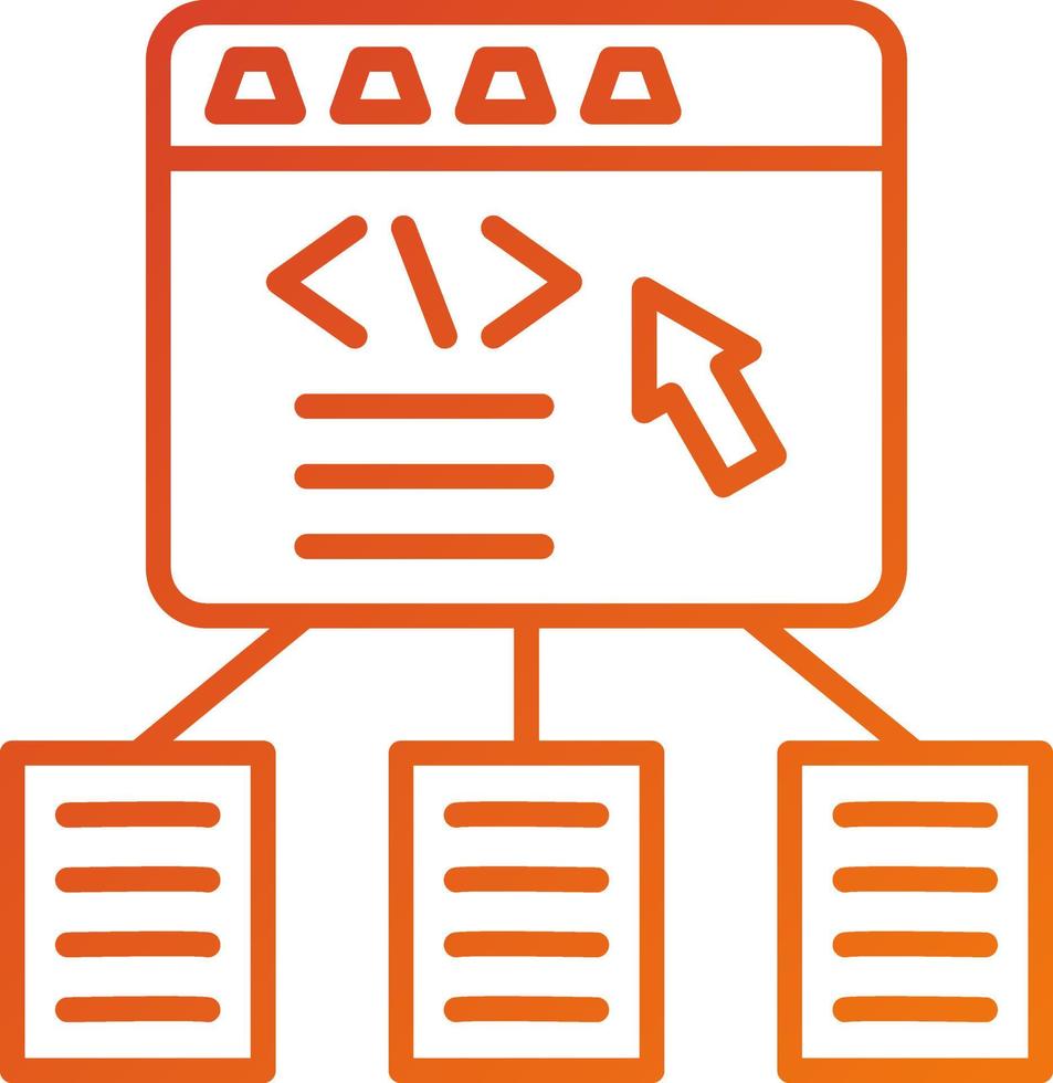 Code Framework Icon Style 21657081 Vector Art At Vecteezy