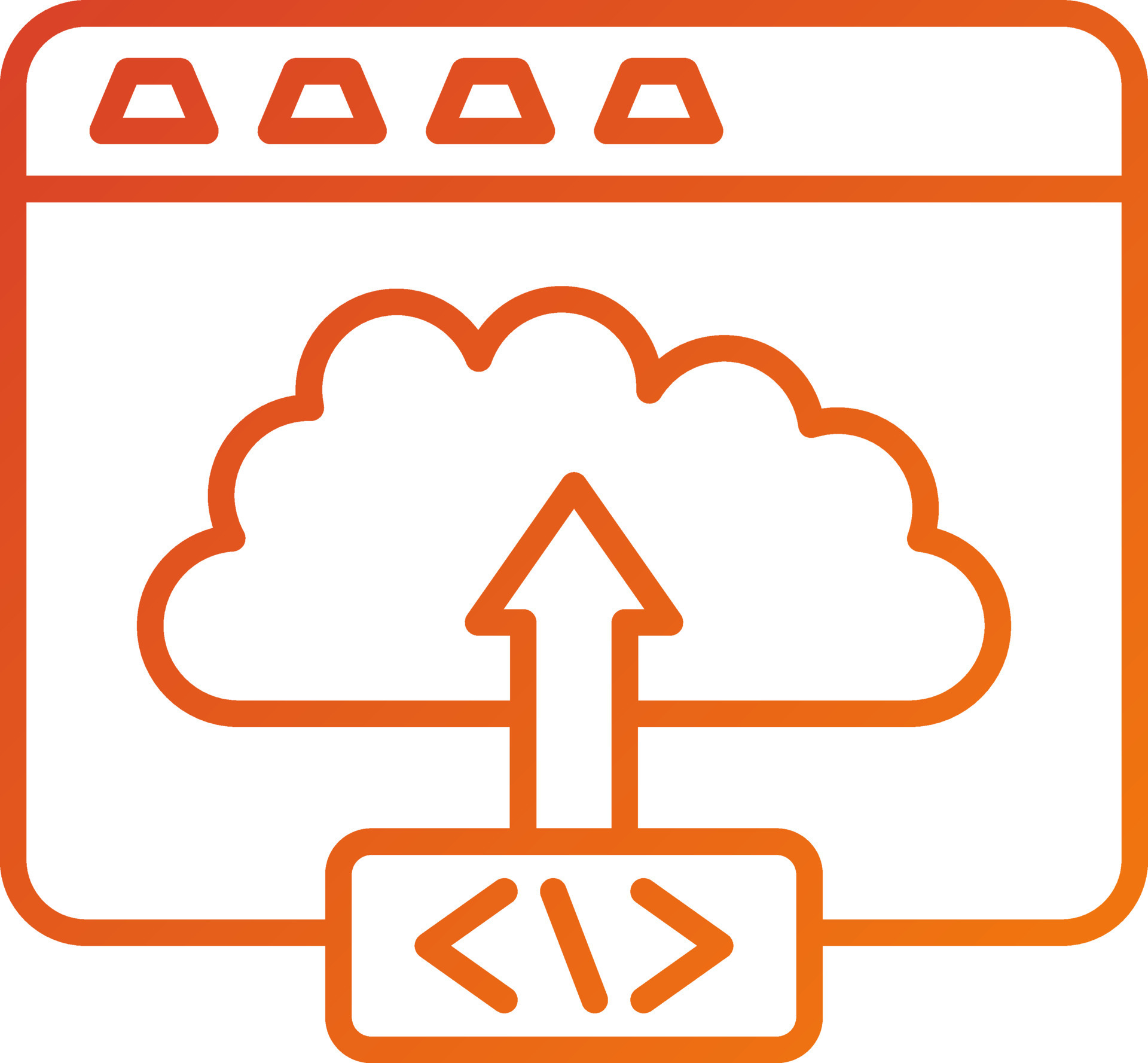 Code Deployment Icon Style 21657156 Vector Art at Vecteezy