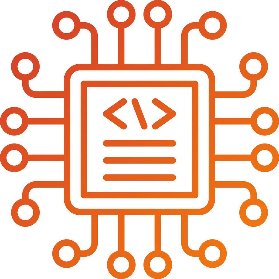 Code Processor Icon Style 21657186 Vector Art at Vecteezy