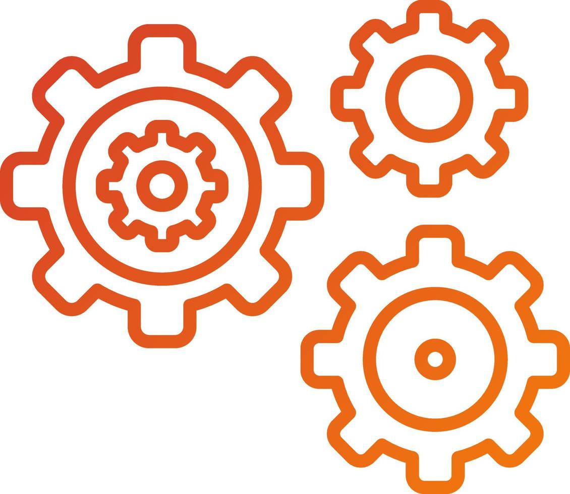 Gears Icon Style 21657238 Vector Art at Vecteezy