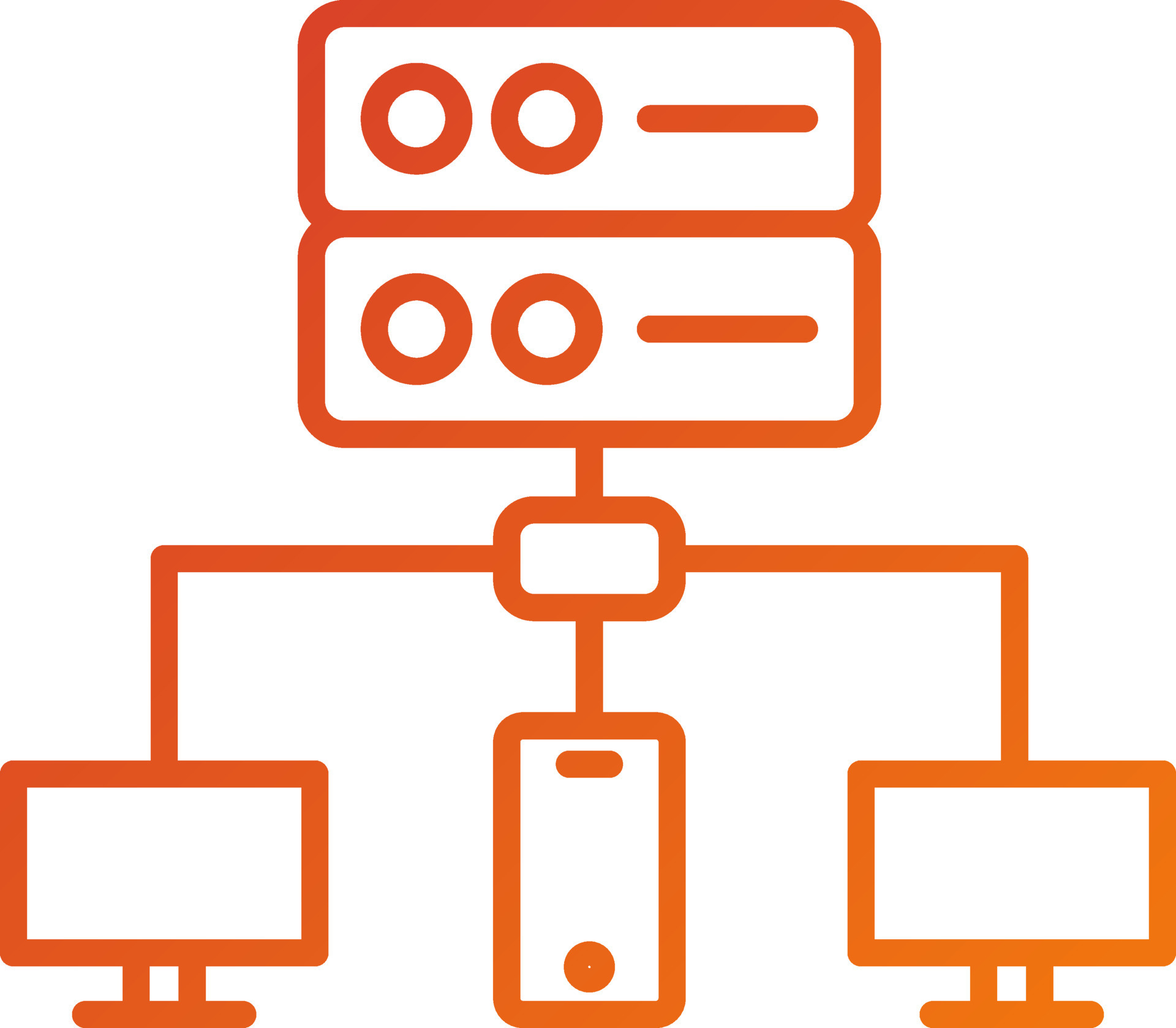Database Network Icon Style 21658156 Vector Art at Vecteezy