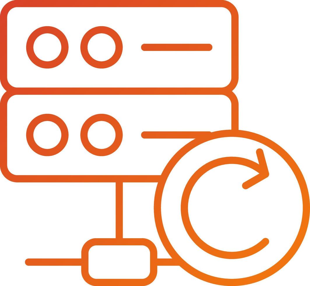 Database Backup Icon Style 21658171 Vector Art At Vecteezy