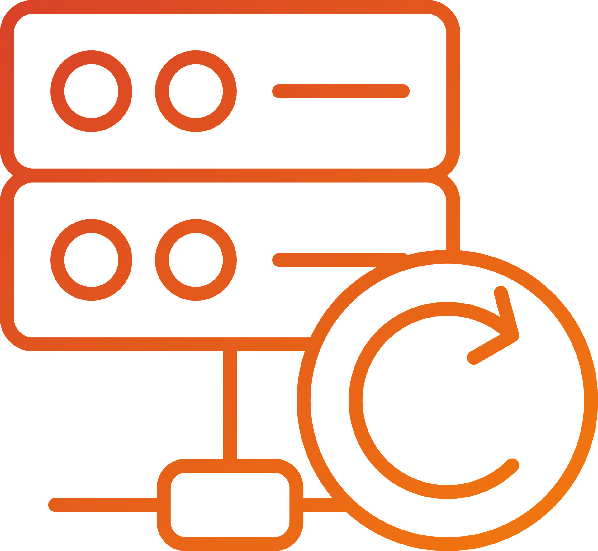 Database Backup Icon Style 21658171 Vector Art at Vecteezy