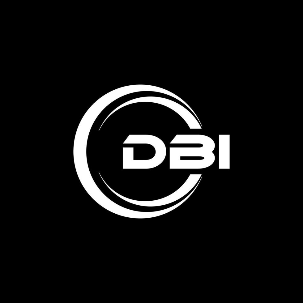 DBI letter logo design in illustration. Vector logo, calligraphy designs for logo, Poster ...