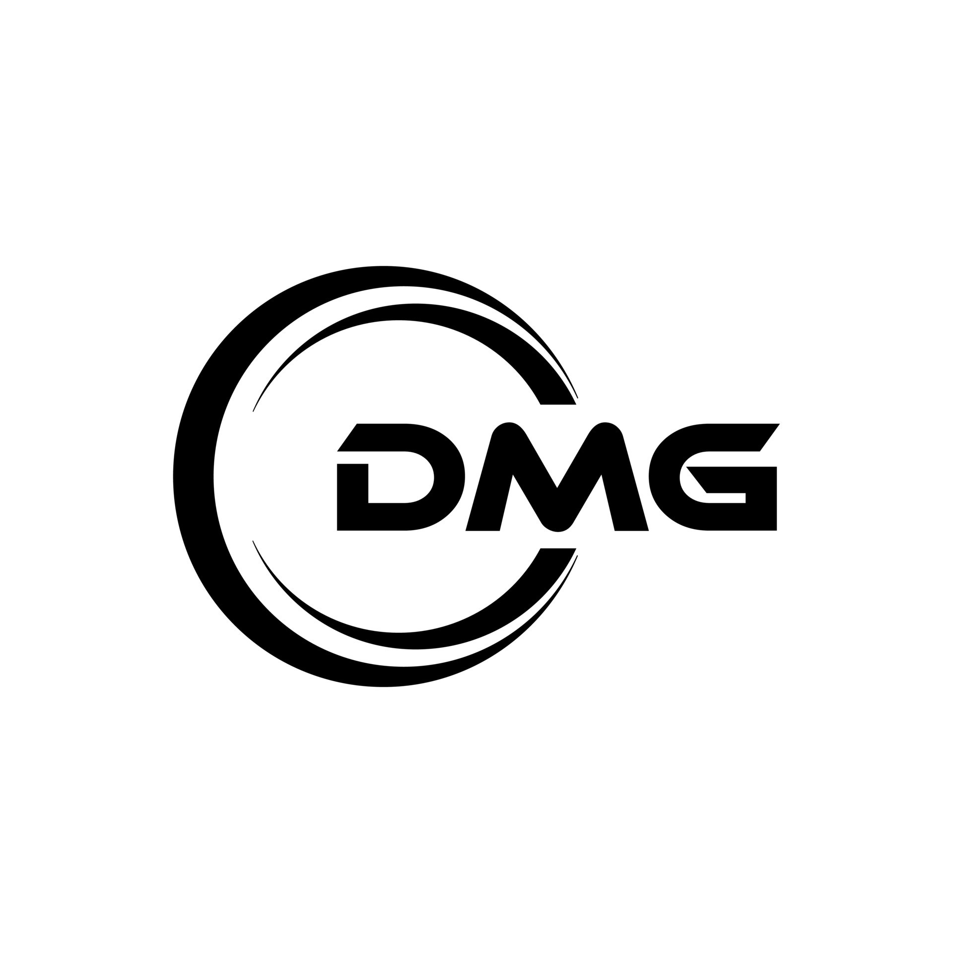 DMG letter logo design in illustration. Vector logo, calligraphy designs for logo, Poster ...