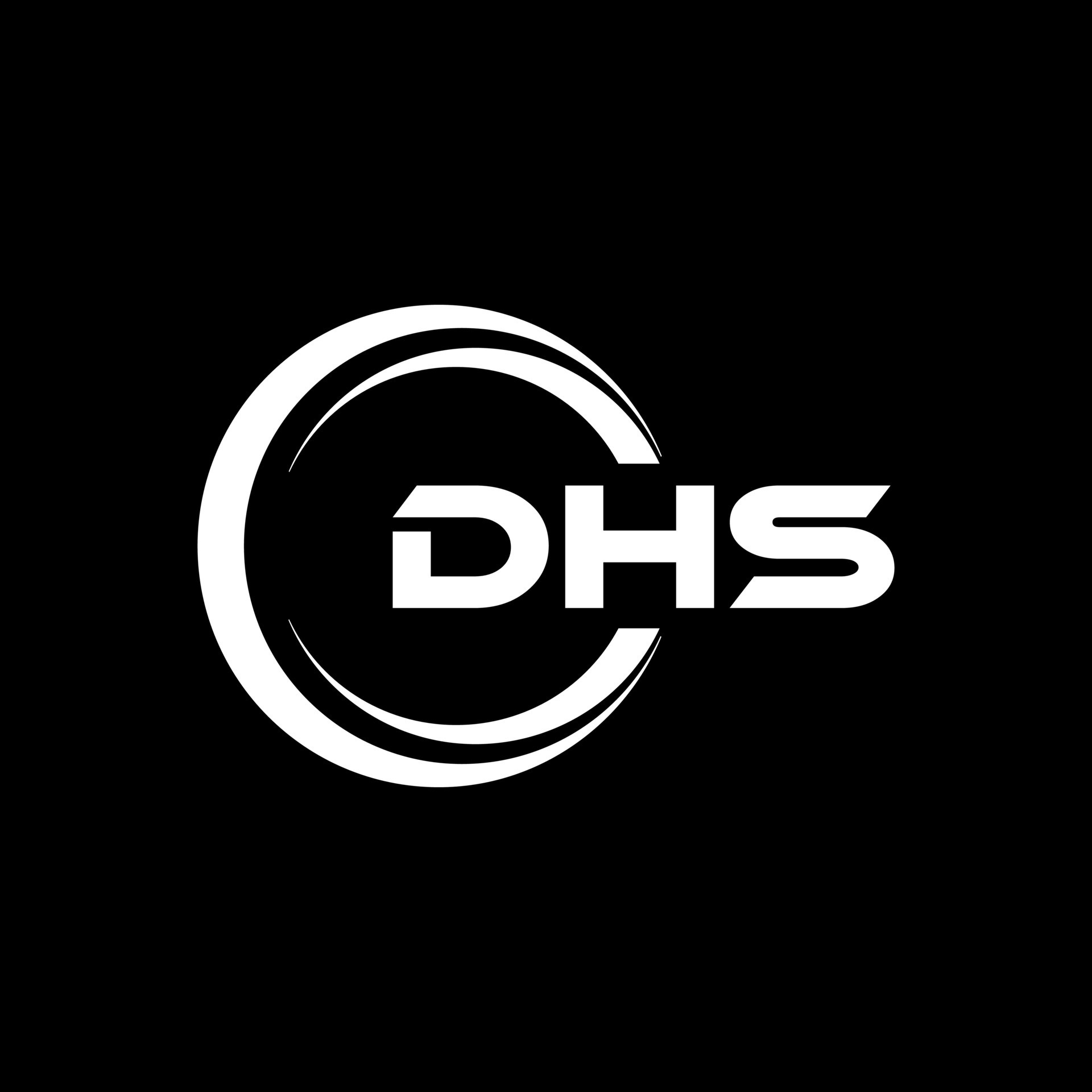 Dhs Letter Logo Design In Illustration Vector Logo Calligraphy Designs For Logo Poster