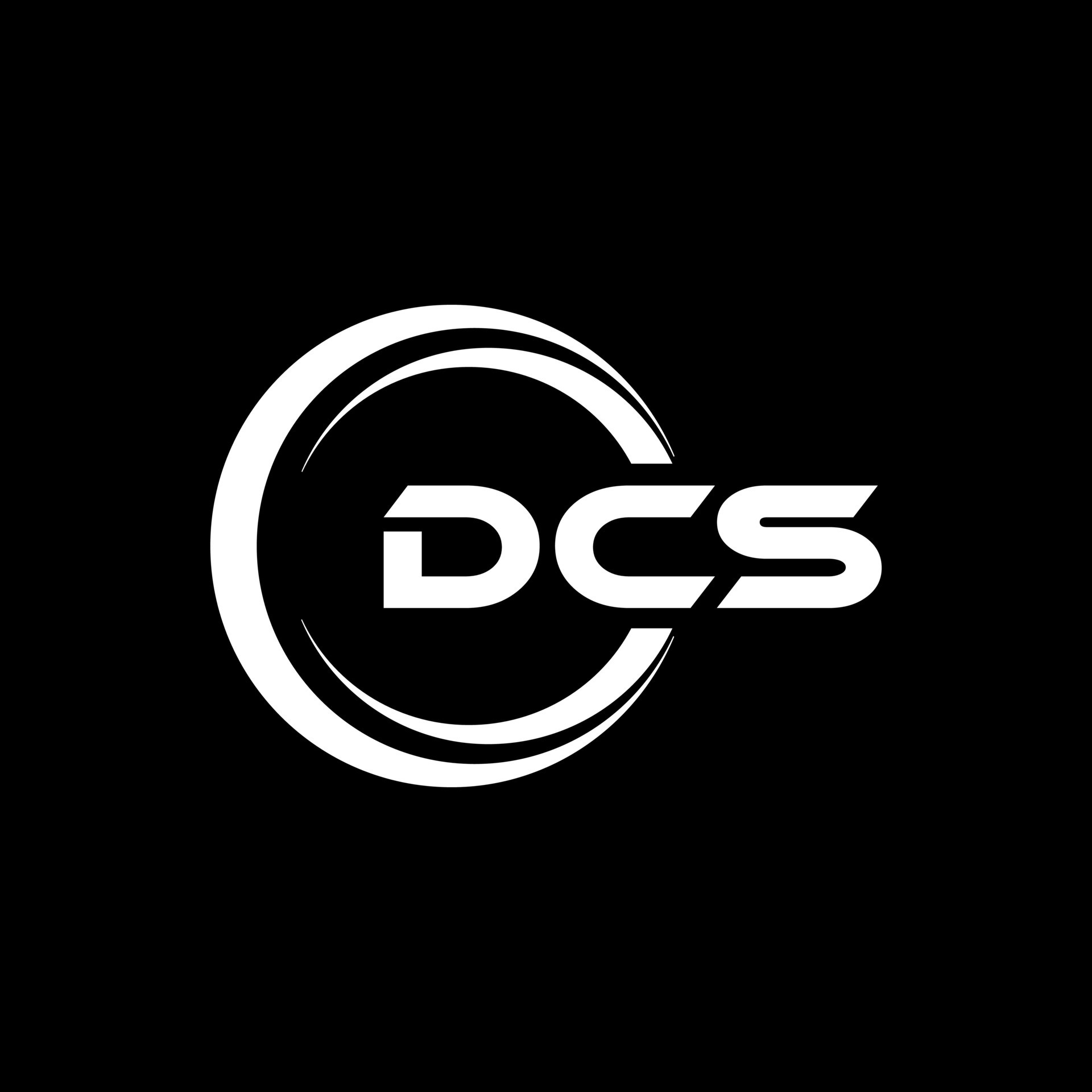 DCS letter logo design in illustration. Vector logo, calligraphy designs for logo, Poster ...