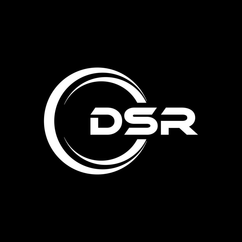 dsr letra logo diseño en ilustración. vector logo, caligrafía diseños para logo, póster ...