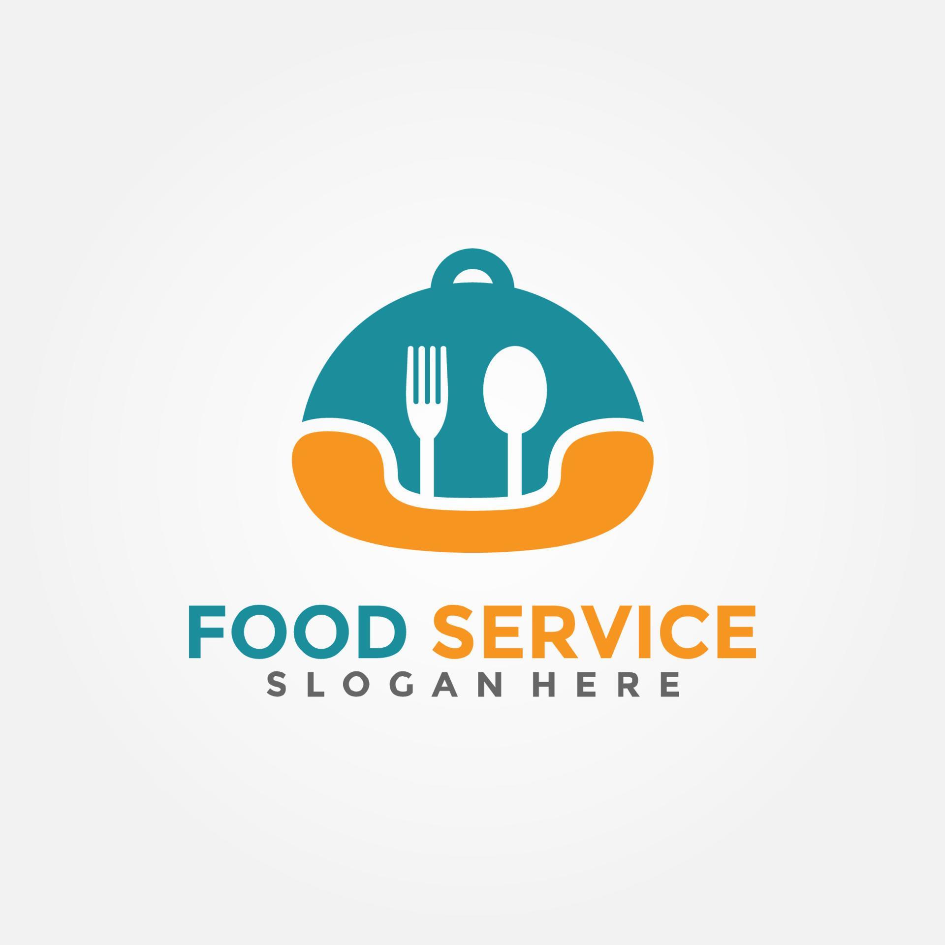 Food Service Logo Vector. Food Ordering Logo Design Template. 21663785 Vector Art at Vecteezy