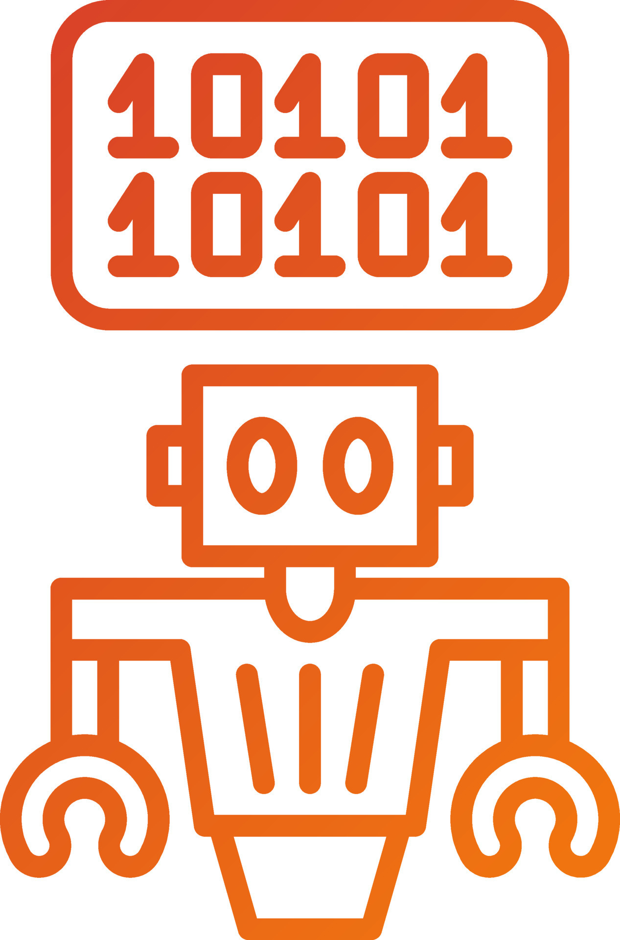 Binary Code Icon Style 21666915 Vector Art At Vecteezy